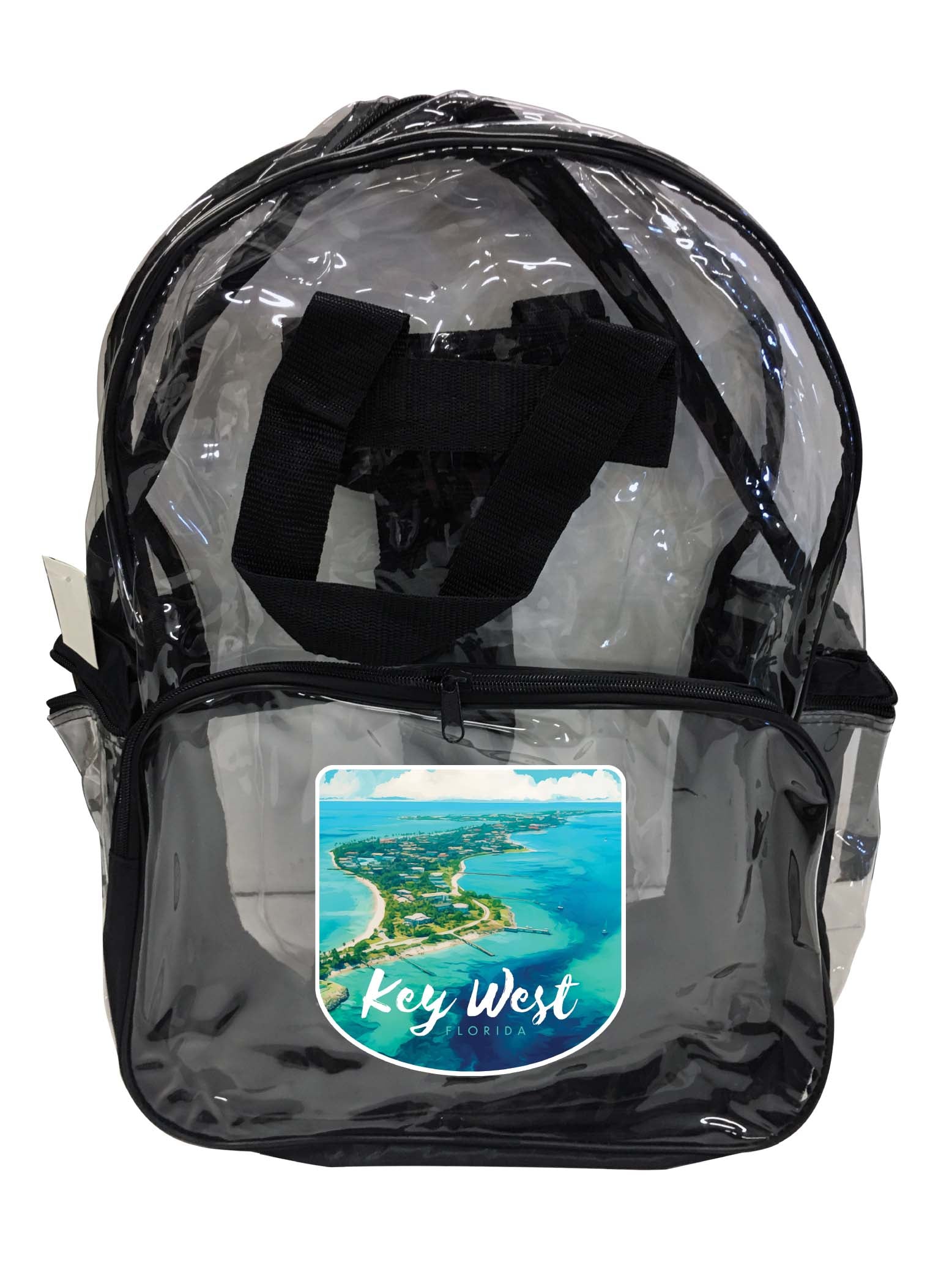 Key West Florida Design A Souvenir Clear View Backpack – R & R INC.