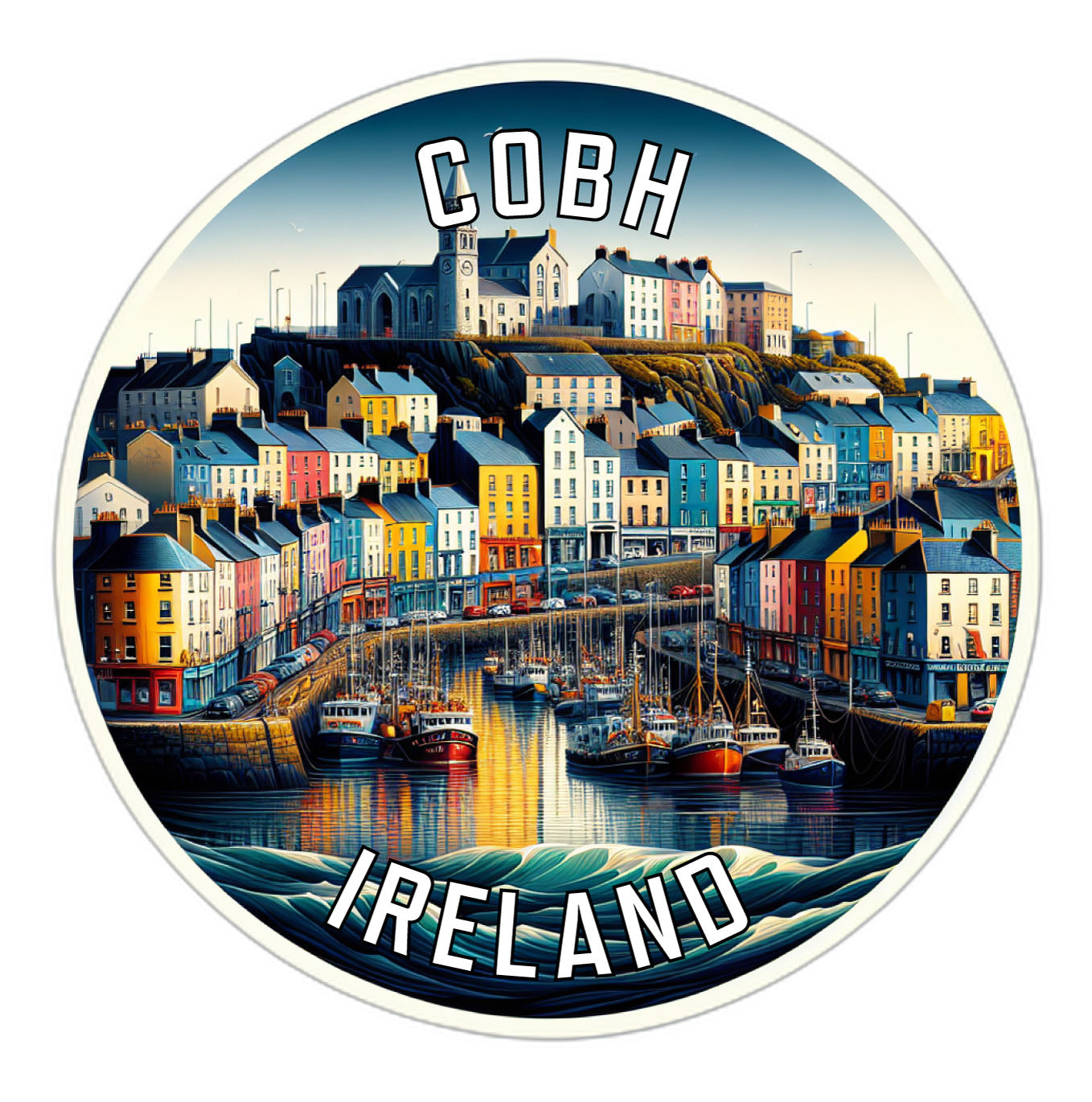 Cobh Ireland Souvenir Vinyl Decal Sticker 6-Inch – R & R INC.