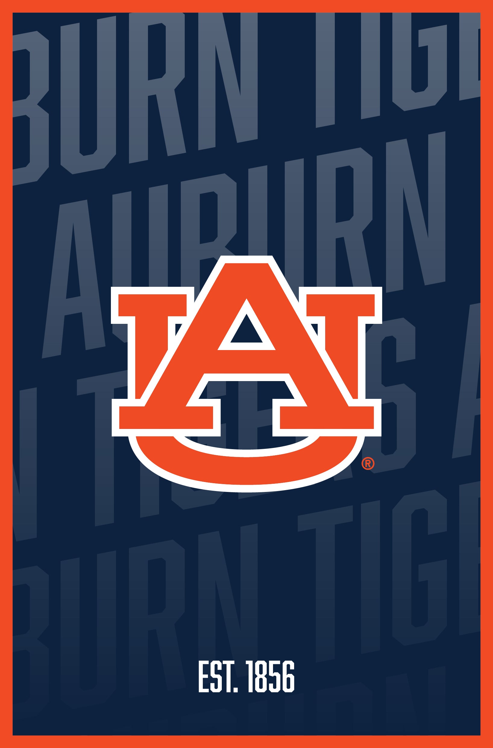 Auburn Tigers Vintage College Poster Officially Licensed Collegiate ...