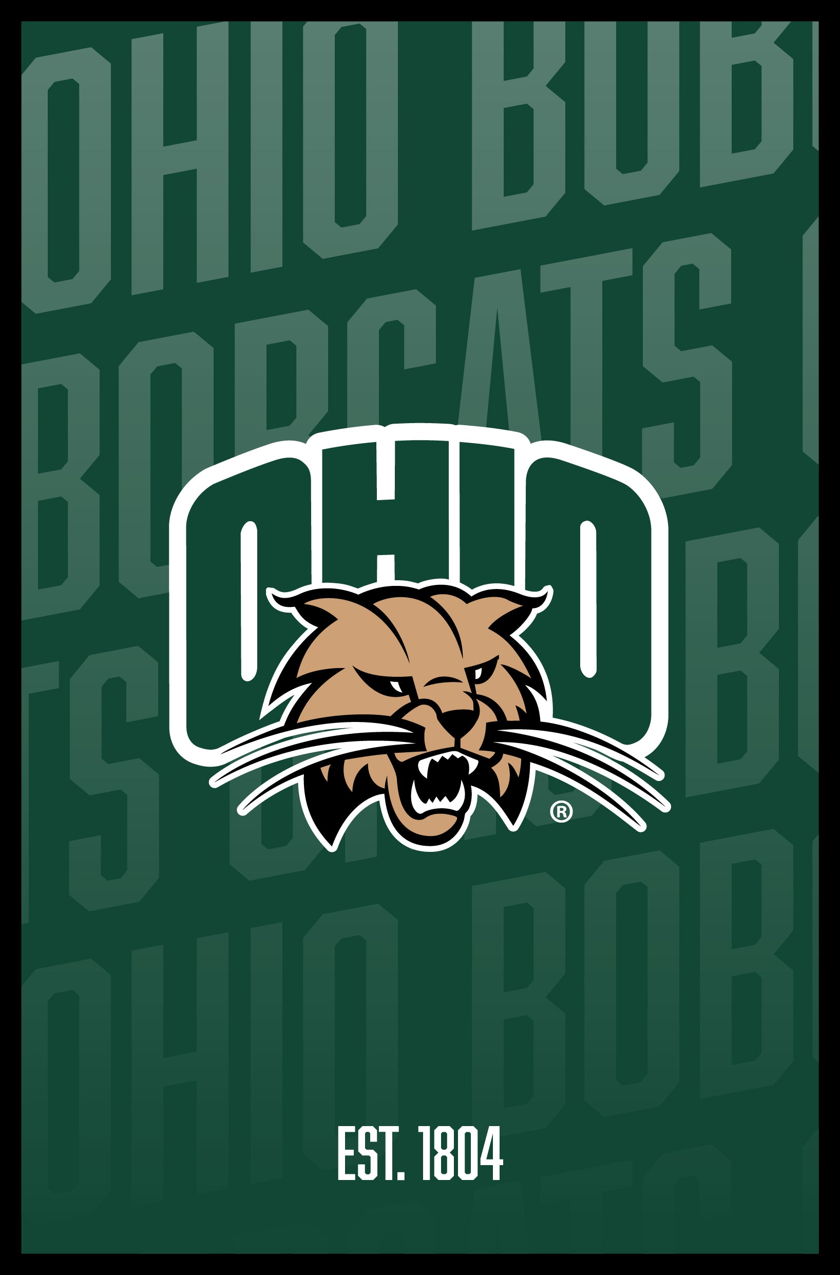 Ohio University Vintage College Poster Officially Licensed Collegiate ...