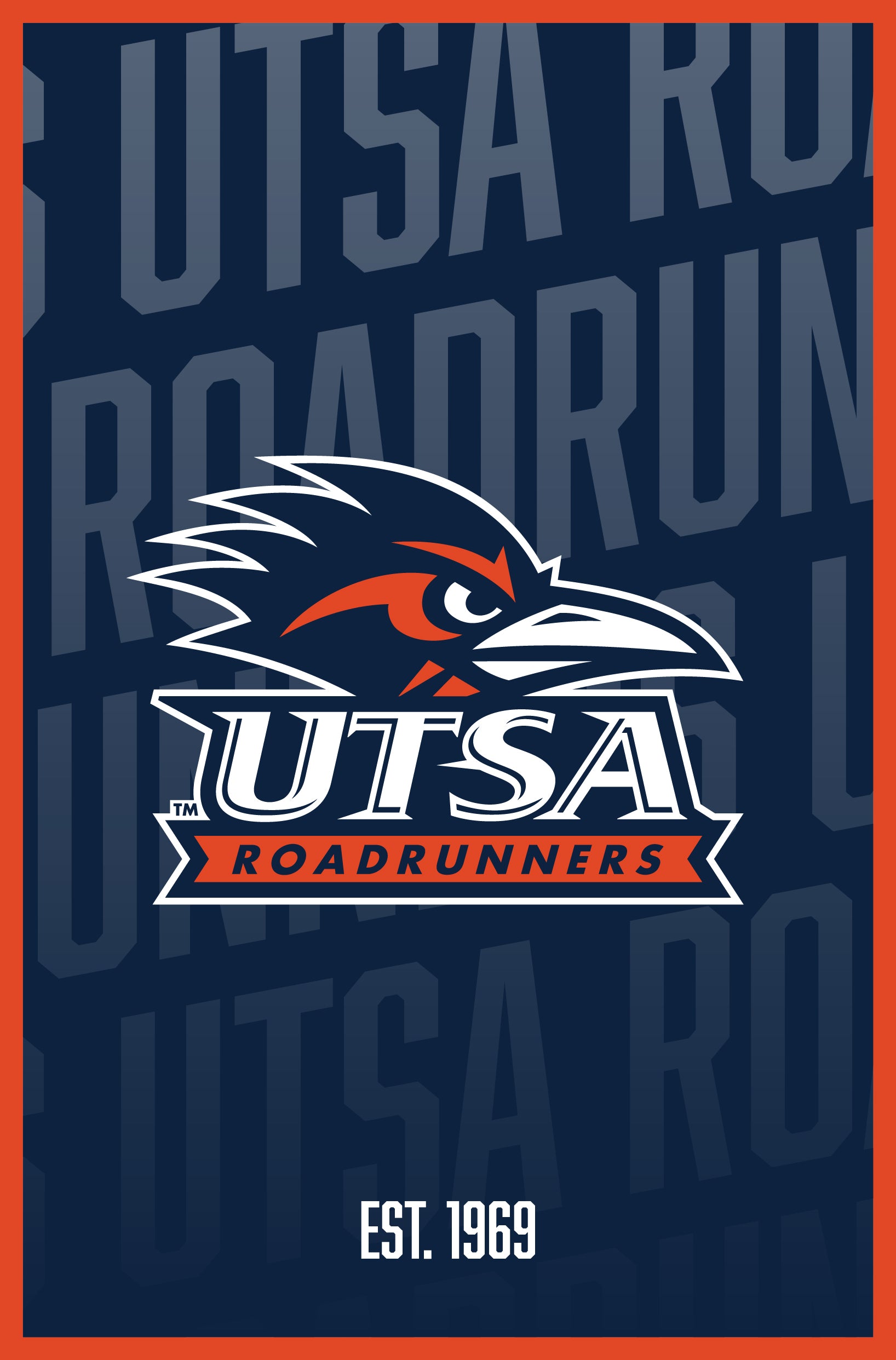 UTSA Road Runners Vintage College Poster Officially Licensed Collegiate ...