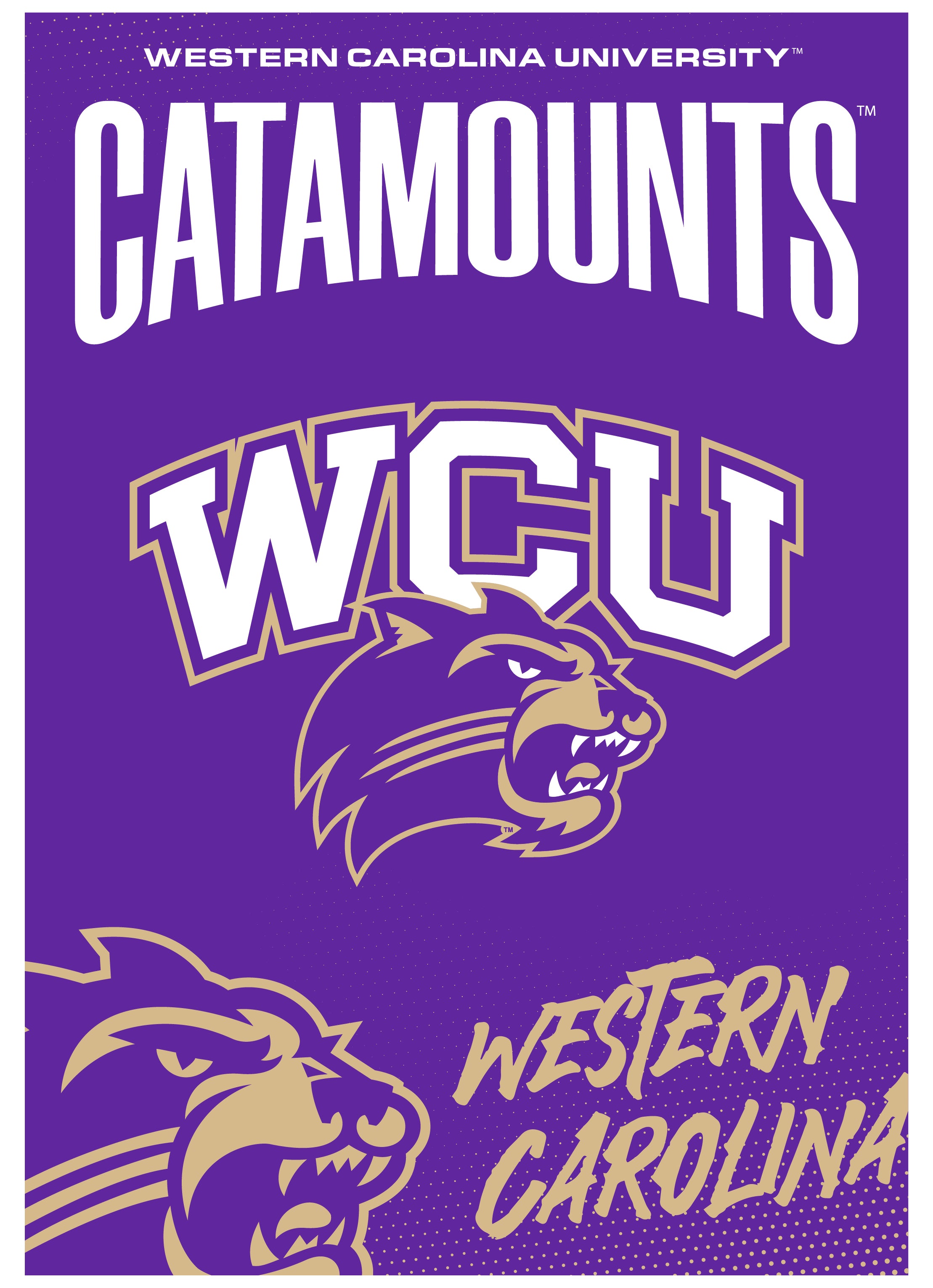 Western Carolina University Vintage Collegiate Poster – Officially ...