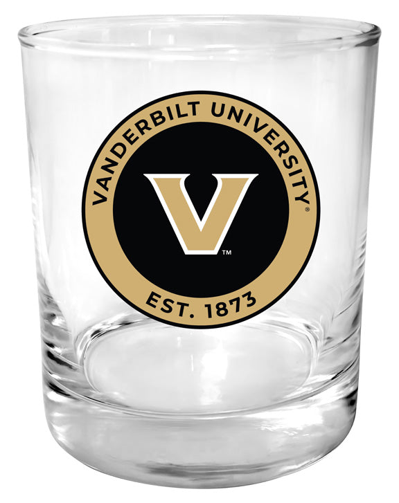 Vanderbilt University 11 oz Round College Whiskey Glass – Officially ...