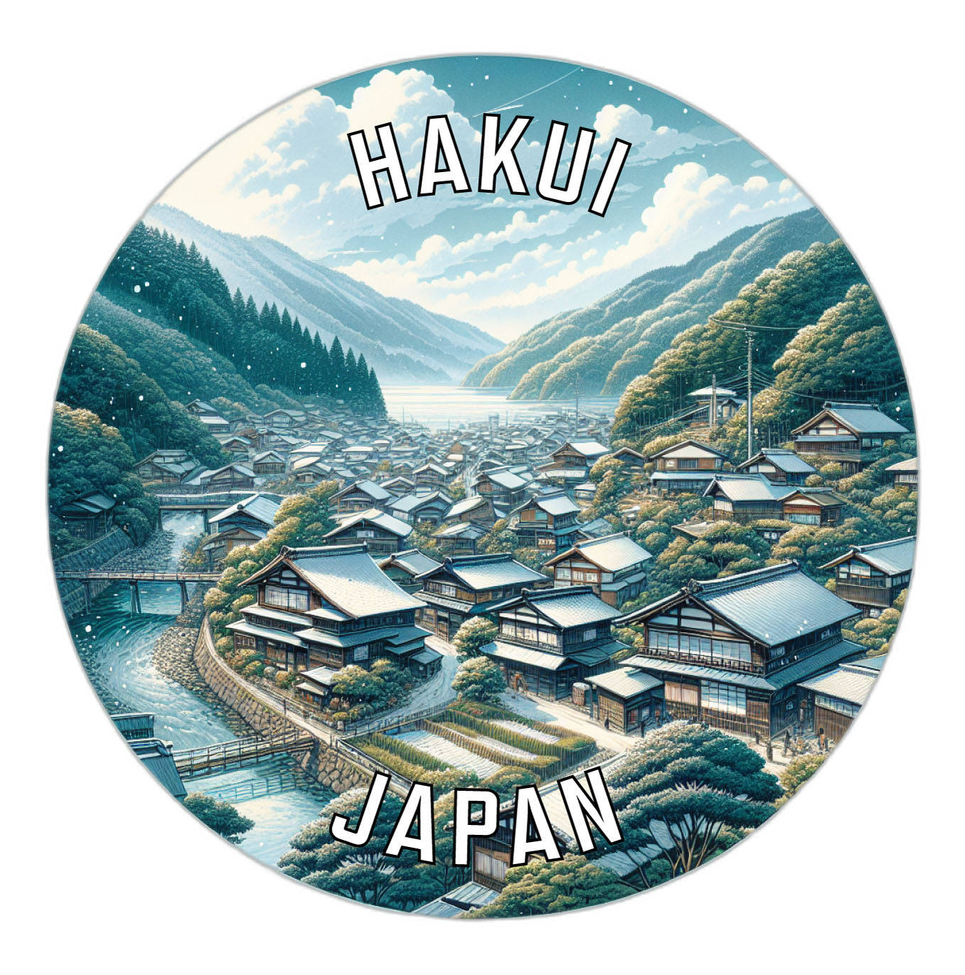Hakui Japan Souvenir Vinyl Decal Sticker 6-Inch – R & R INC.