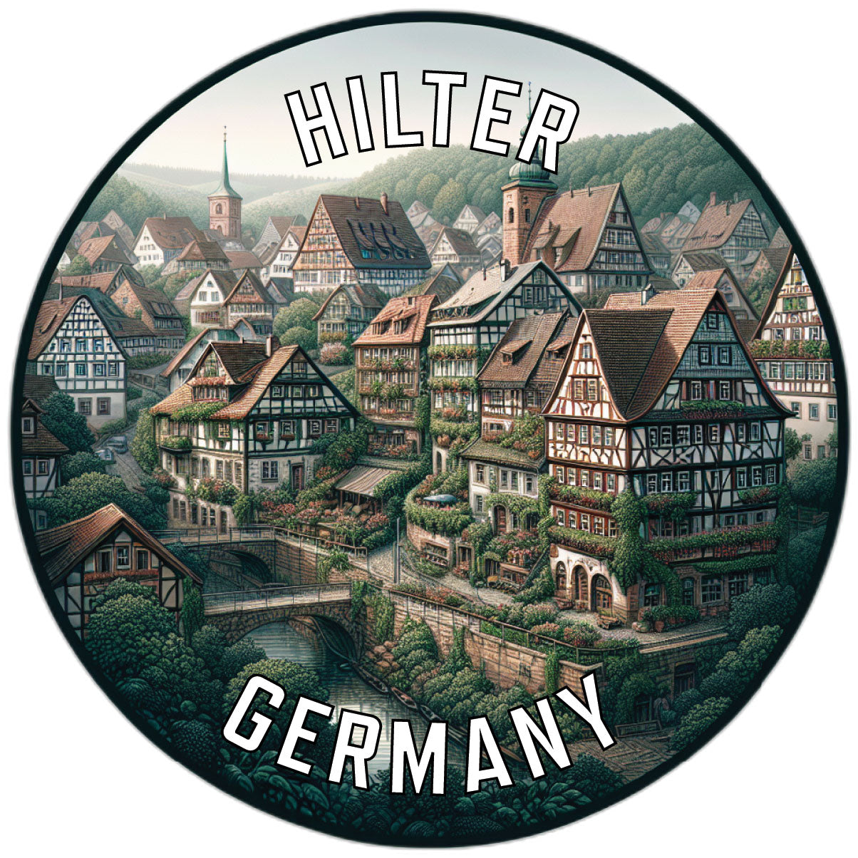 Hilter Germany Souvenir Vinyl Decal Sticker 2-Inch – R & R INC.