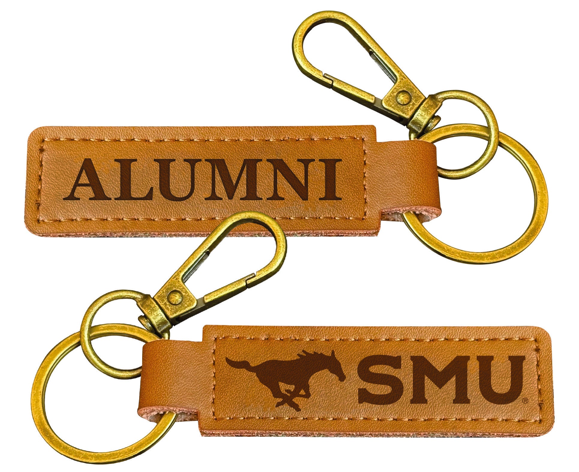 Southern Methodist University College Alumni Leather Keychain ...