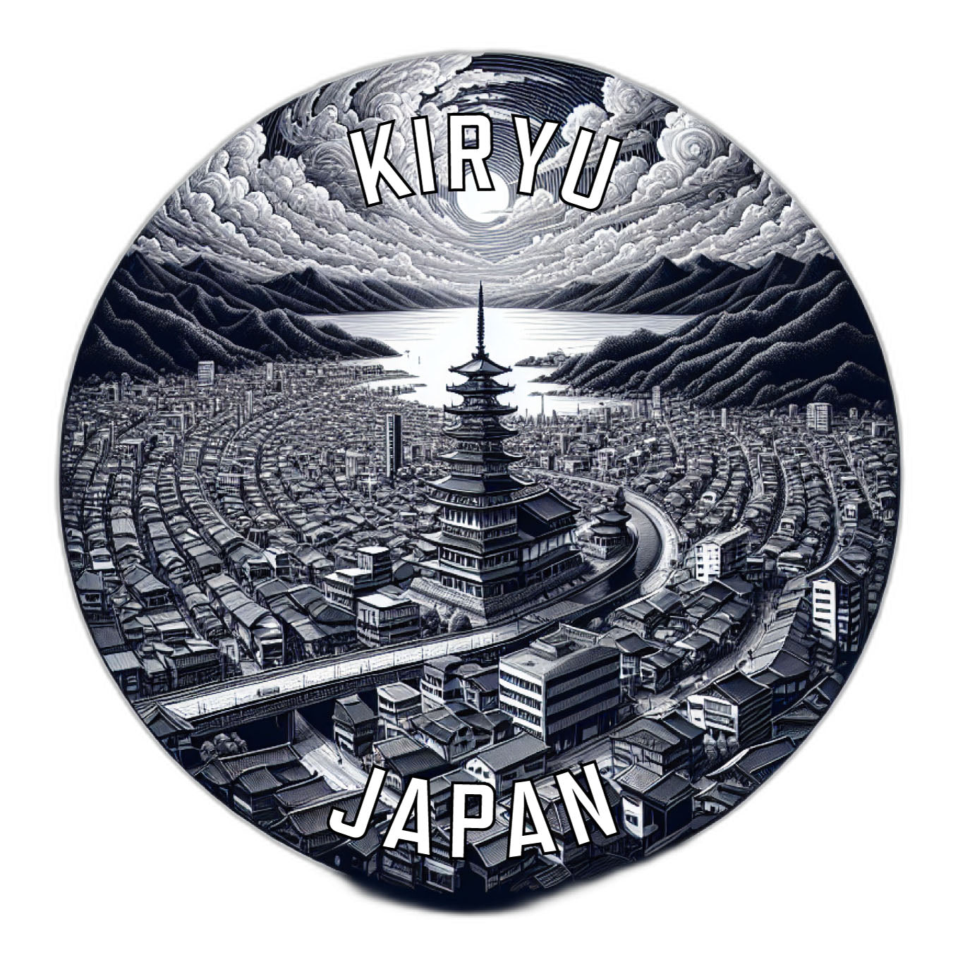 Kiryu Japan Souvenir Vinyl Decal Sticker 6-Inch – R & R INC.