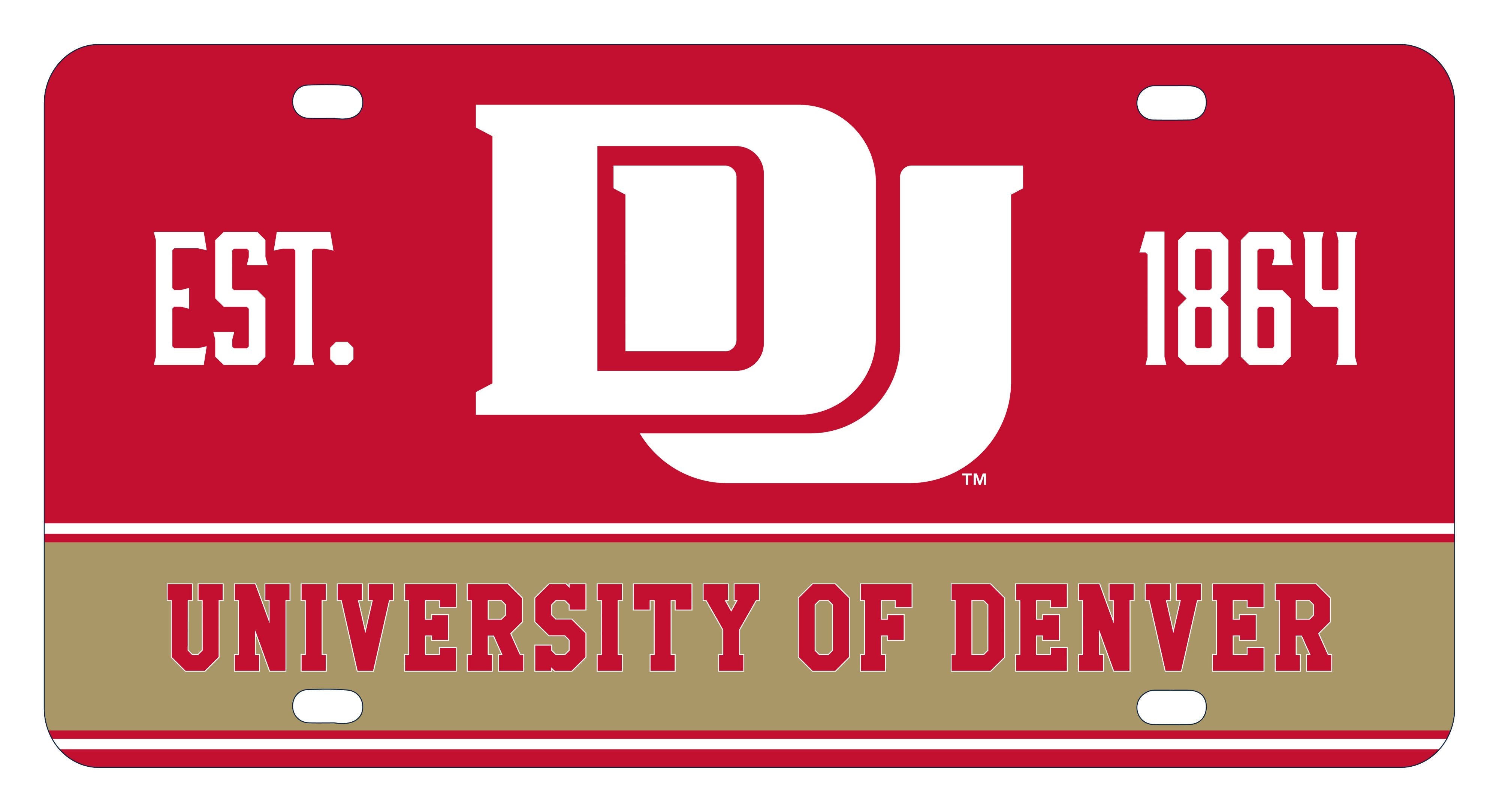 University of Denver Pioneers Metal License Plate - Lightweight, Sturd ...