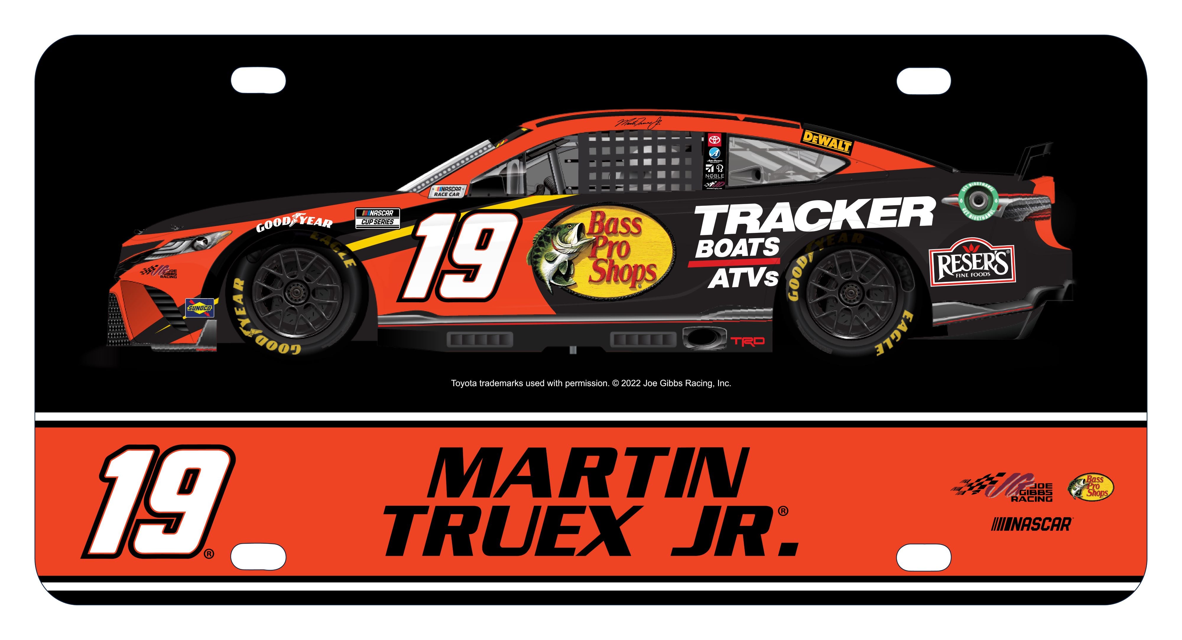 #19 Martin Truex Jr. Officially Licensed NASCAR License Plate – R & R INC.