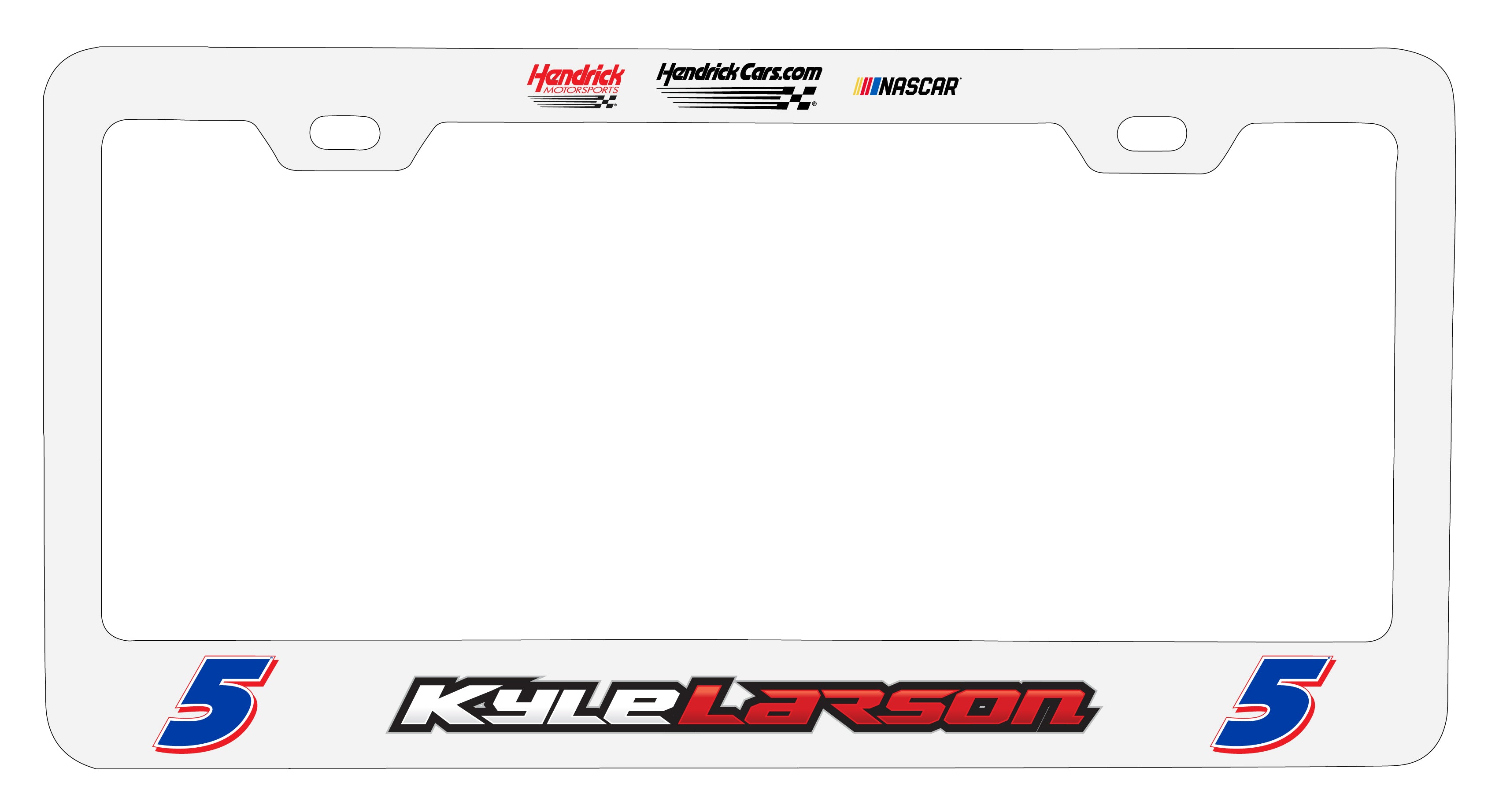 #5 Kyle Larson Officially Licensed Metal License Plate Frame – R & R INC.