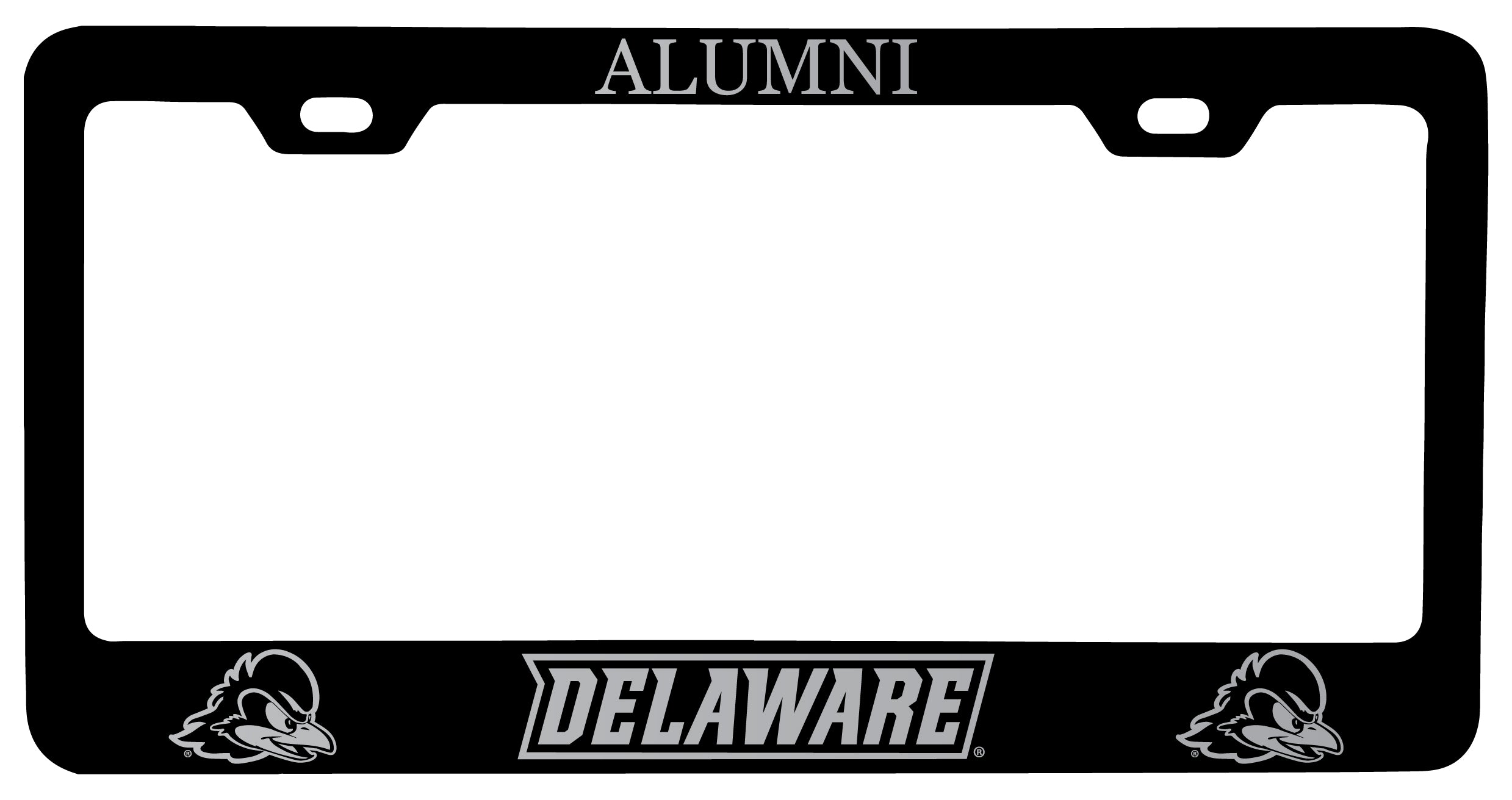 Delaware Blue Hens Alumni Engraved Metal License Plate Frame Black ...