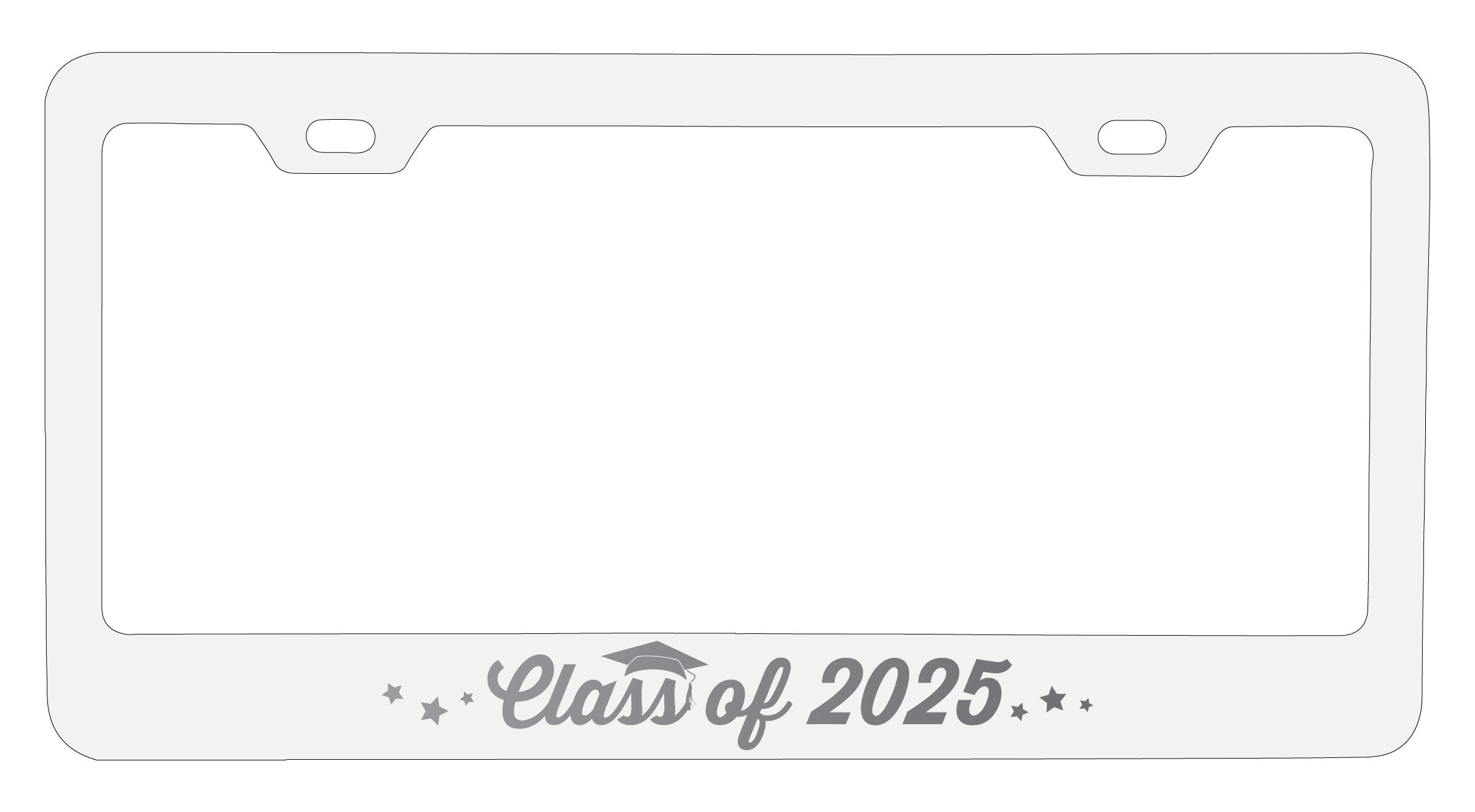 Class of 2025 Graduation Engraved Metal License Plate Frame - Choose Y ...