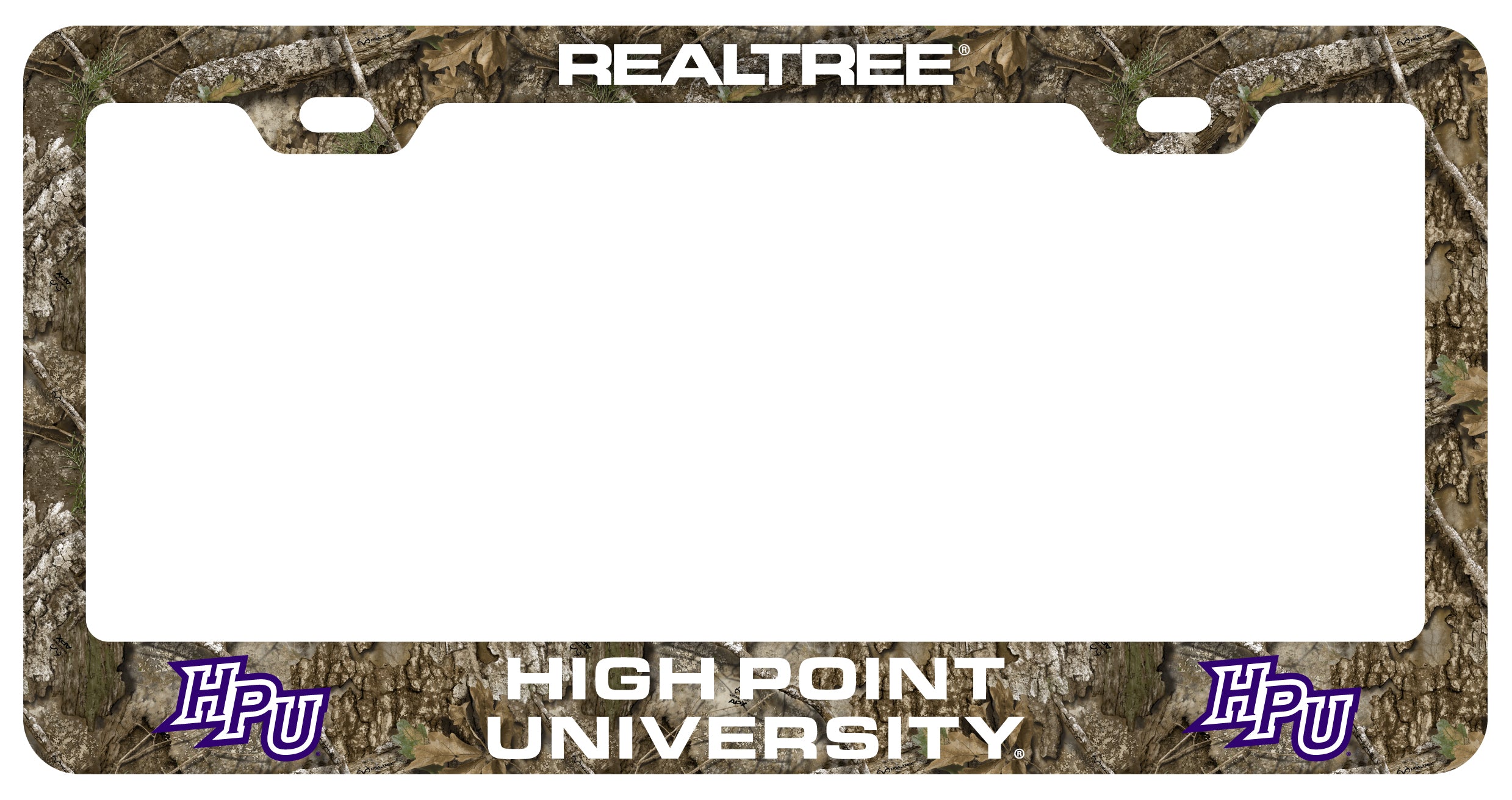 High Point University Officially Licensed Realtree Camo License Plate ...
