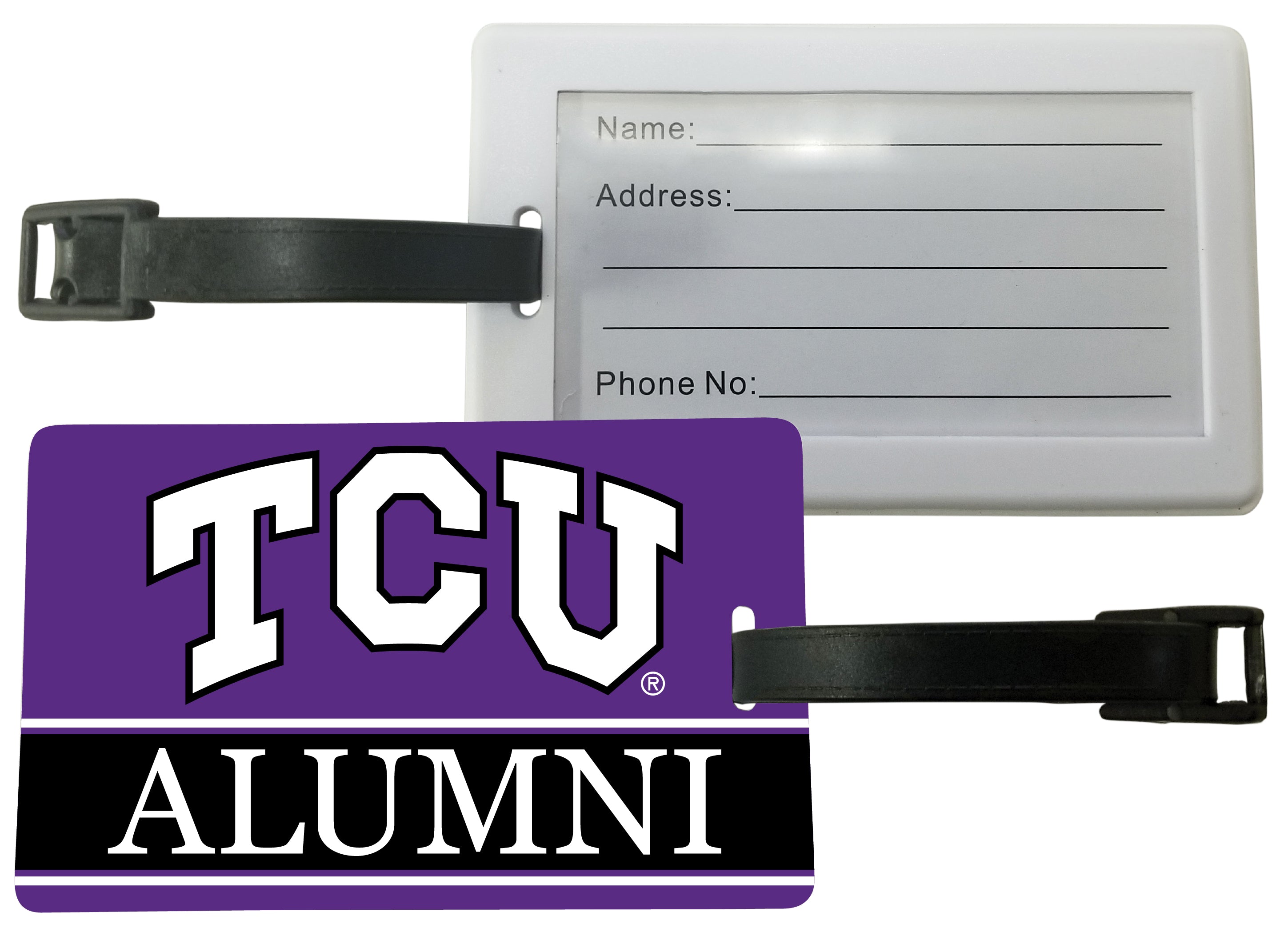 Texas Christian University Luggage Tag Alumni Design Officially Licens ...