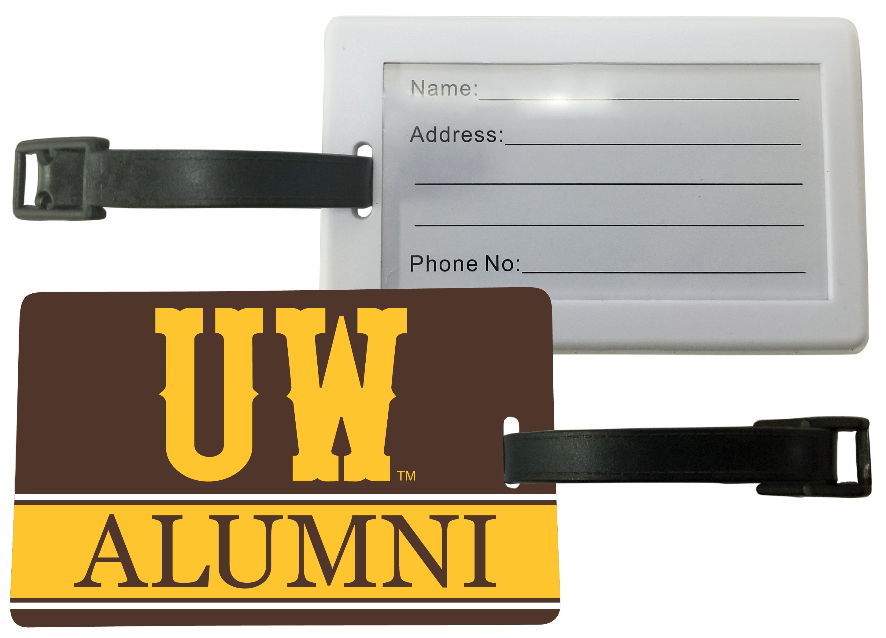 University of Wyoming Luggage Tag Alumni Design Officially Licensed – R ...