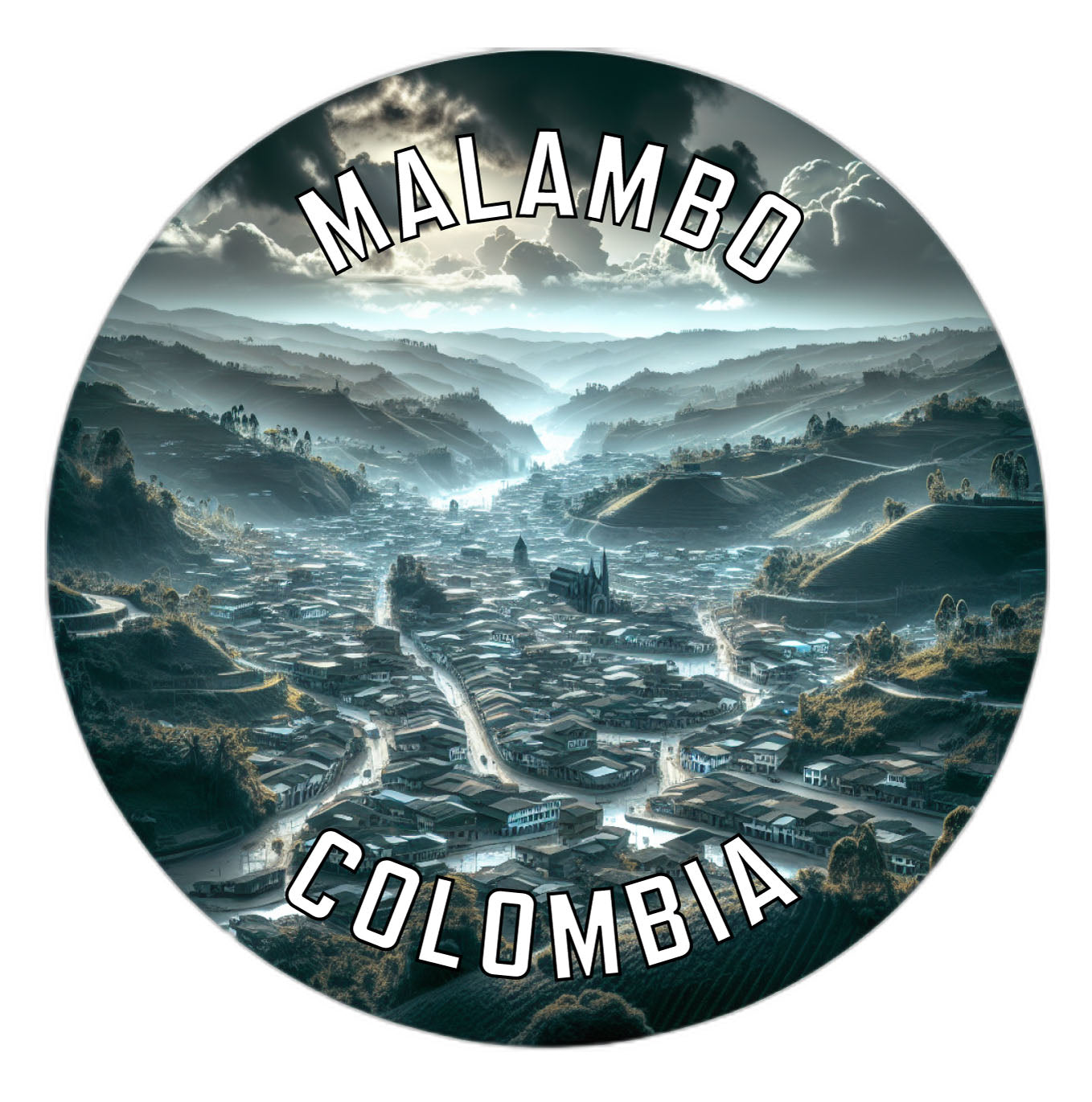 Malambo Colombia Souvenir Vinyl Decal Sticker 2-Inch – R & R INC.