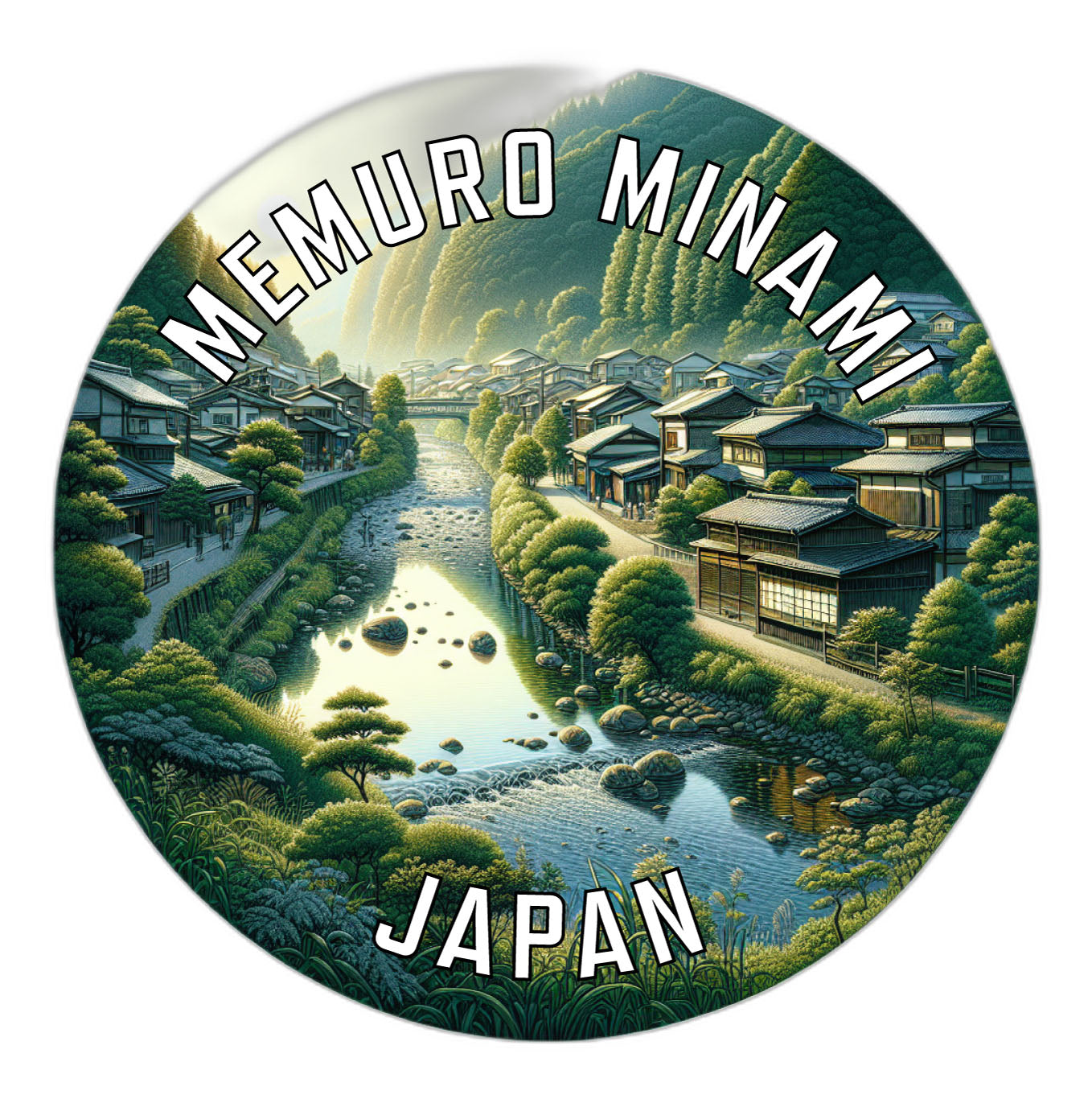 Memuro minami Japan Souvenir Vinyl Decal Sticker 2-Inch – R & R INC.