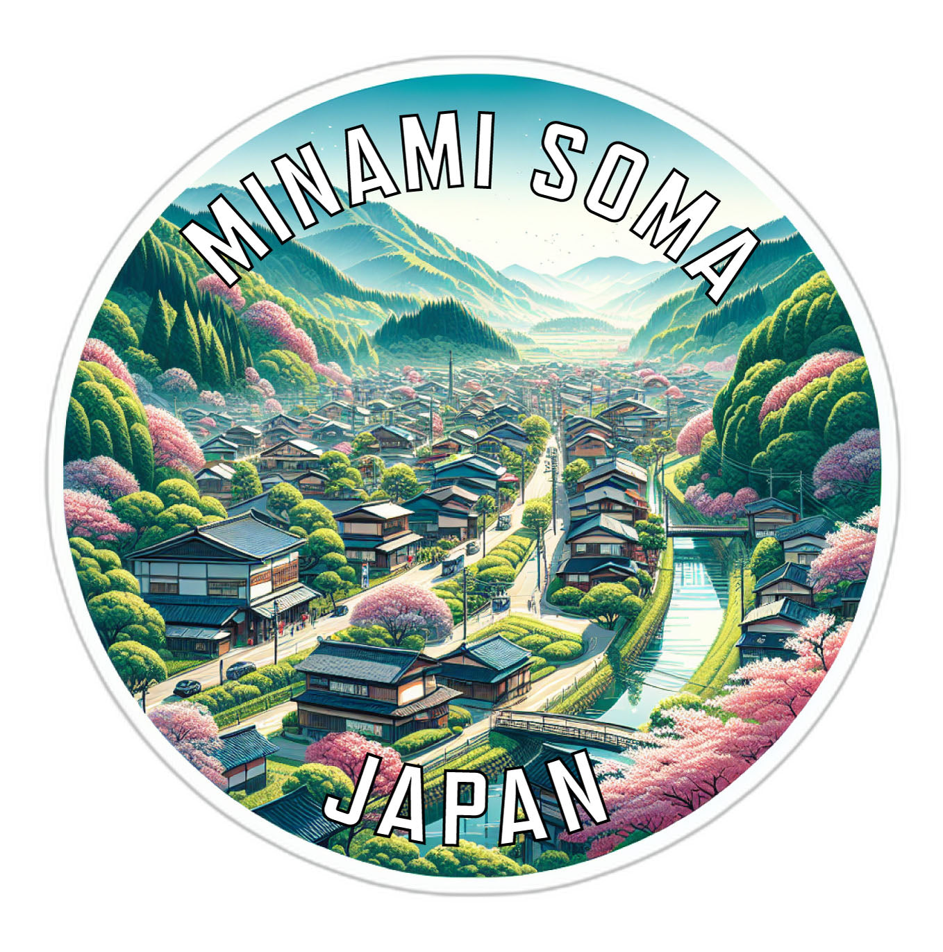 Minami Soma Japan Souvenir Vinyl Decal Sticker 2-Inch – R & R INC.