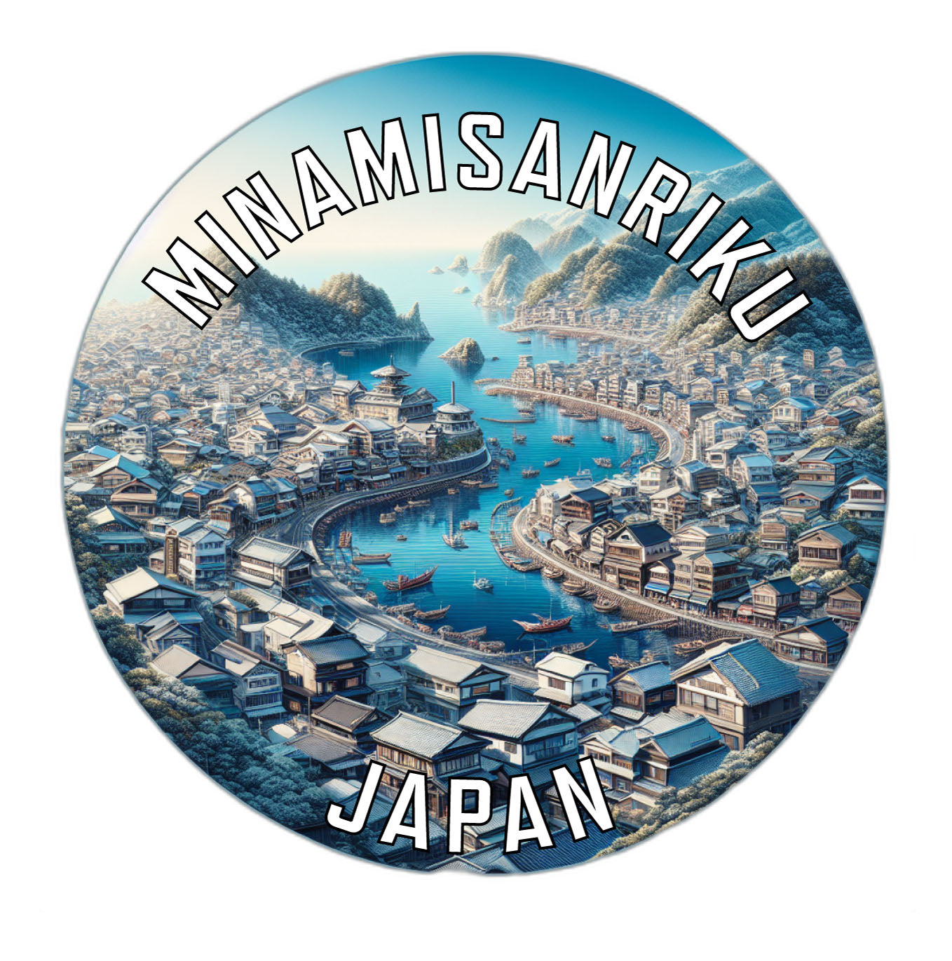 Minamisanriku Japan Souvenir Vinyl Decal Sticker 2-Inch – R & R INC.
