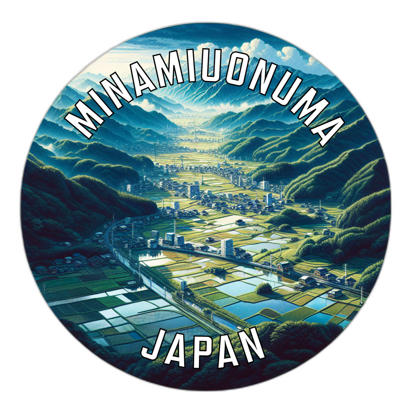 Minamiuonuma Japan Souvenir Vinyl Decal Sticker 2-Inch – R & R INC.