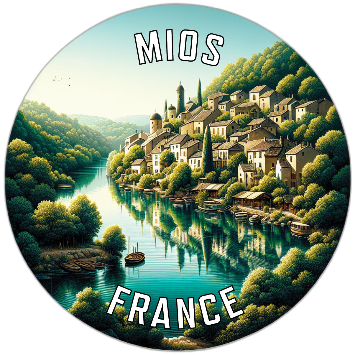 Mios France Souvenir Vinyl Decal Sticker 6-Inch – R & R INC.