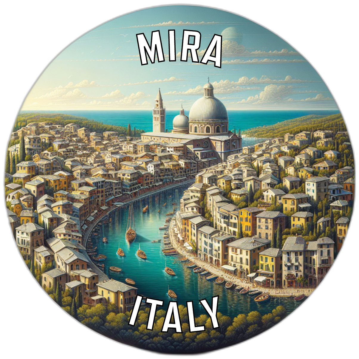 Mira Italy Souvenir Vinyl Decal Sticker 2-Inch – R & R INC.