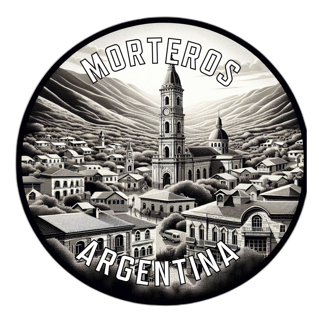 Morteros Argentina Souvenir Vinyl Decal Sticker 2-Inch – R & R INC.