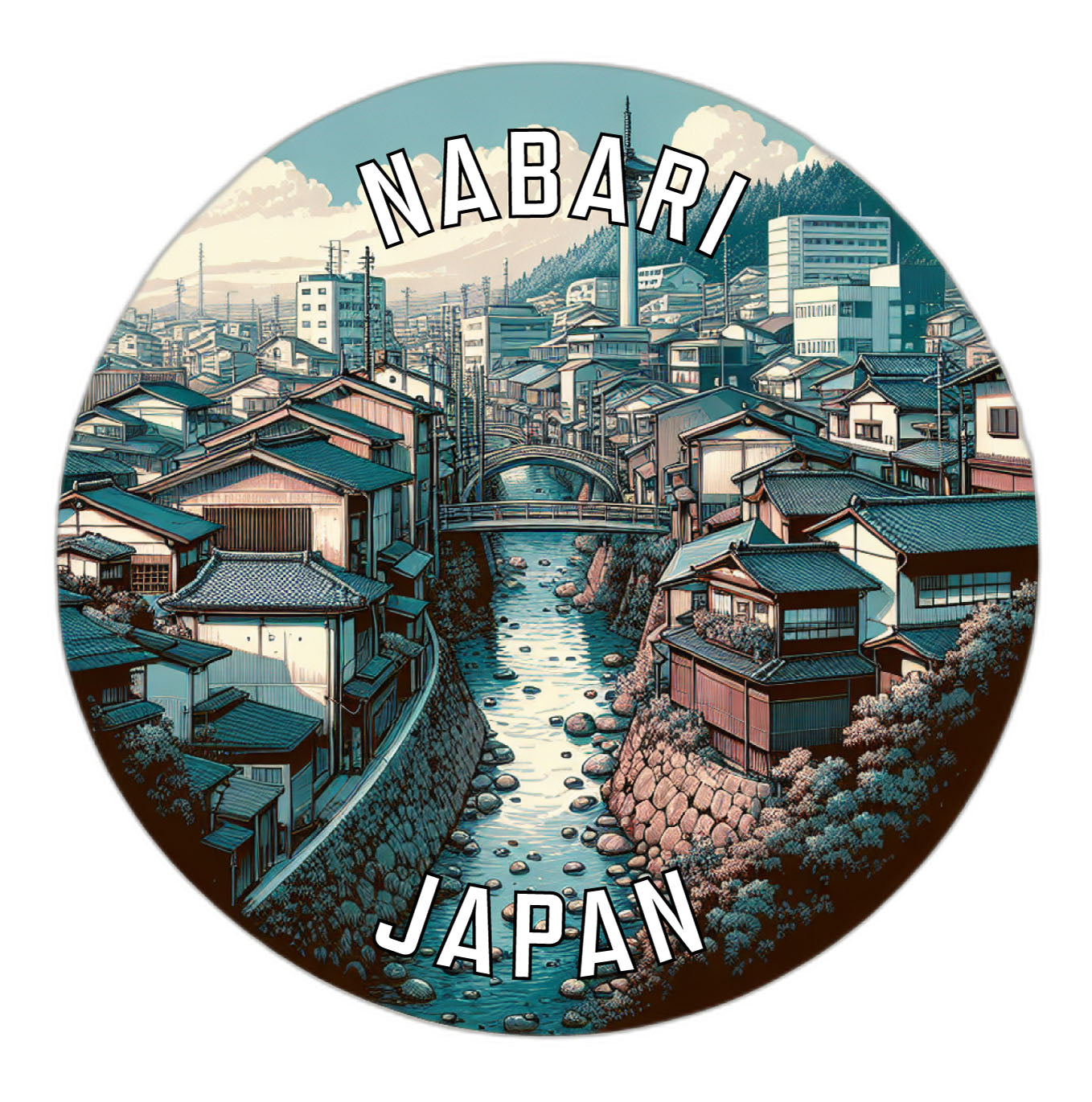 Nabari Japan Souvenir Vinyl Decal Sticker 3-Inch – R & R INC.
