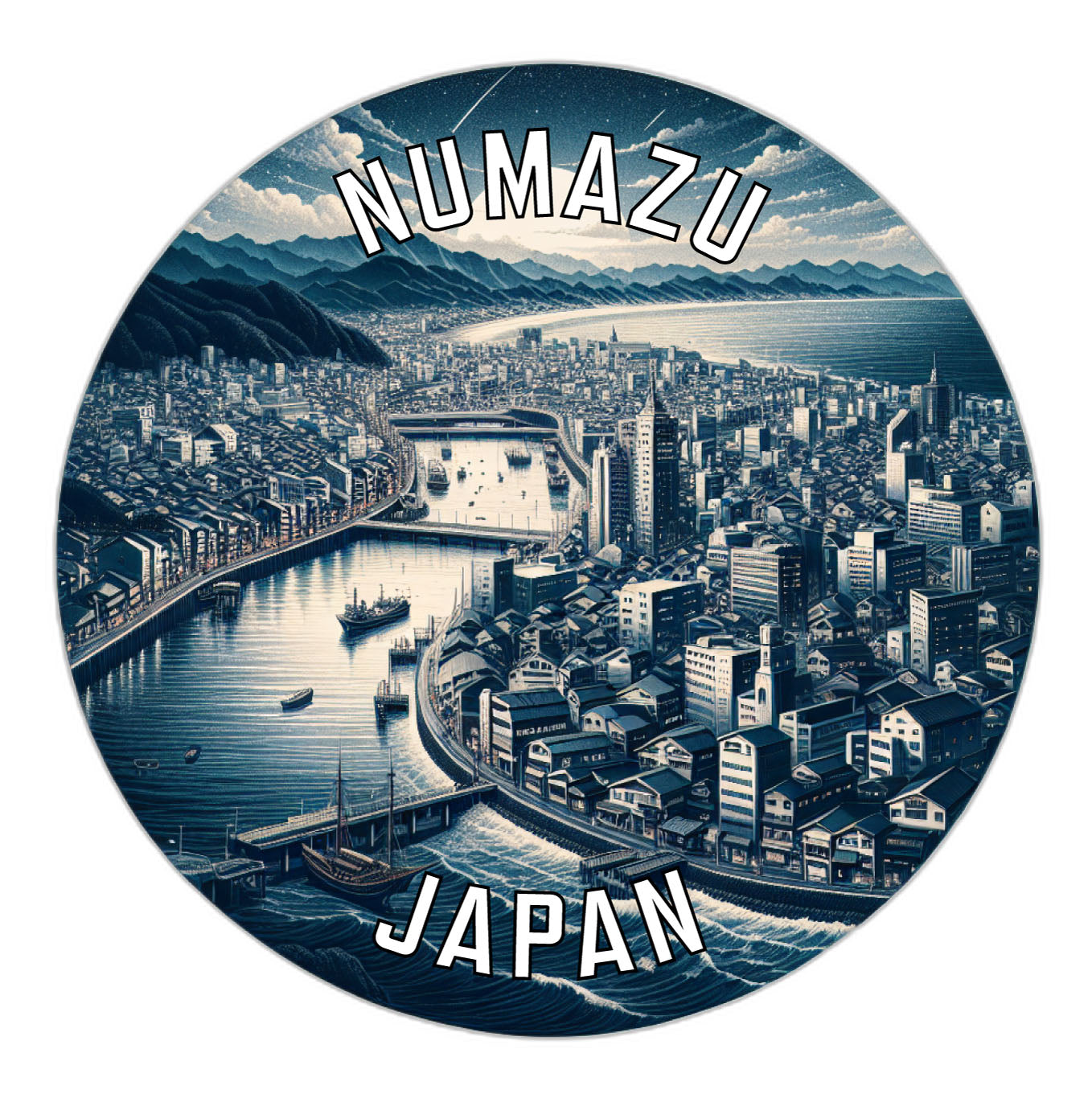 Numazu Japan Souvenir Vinyl Decal Sticker 6-Inch – R & R INC.