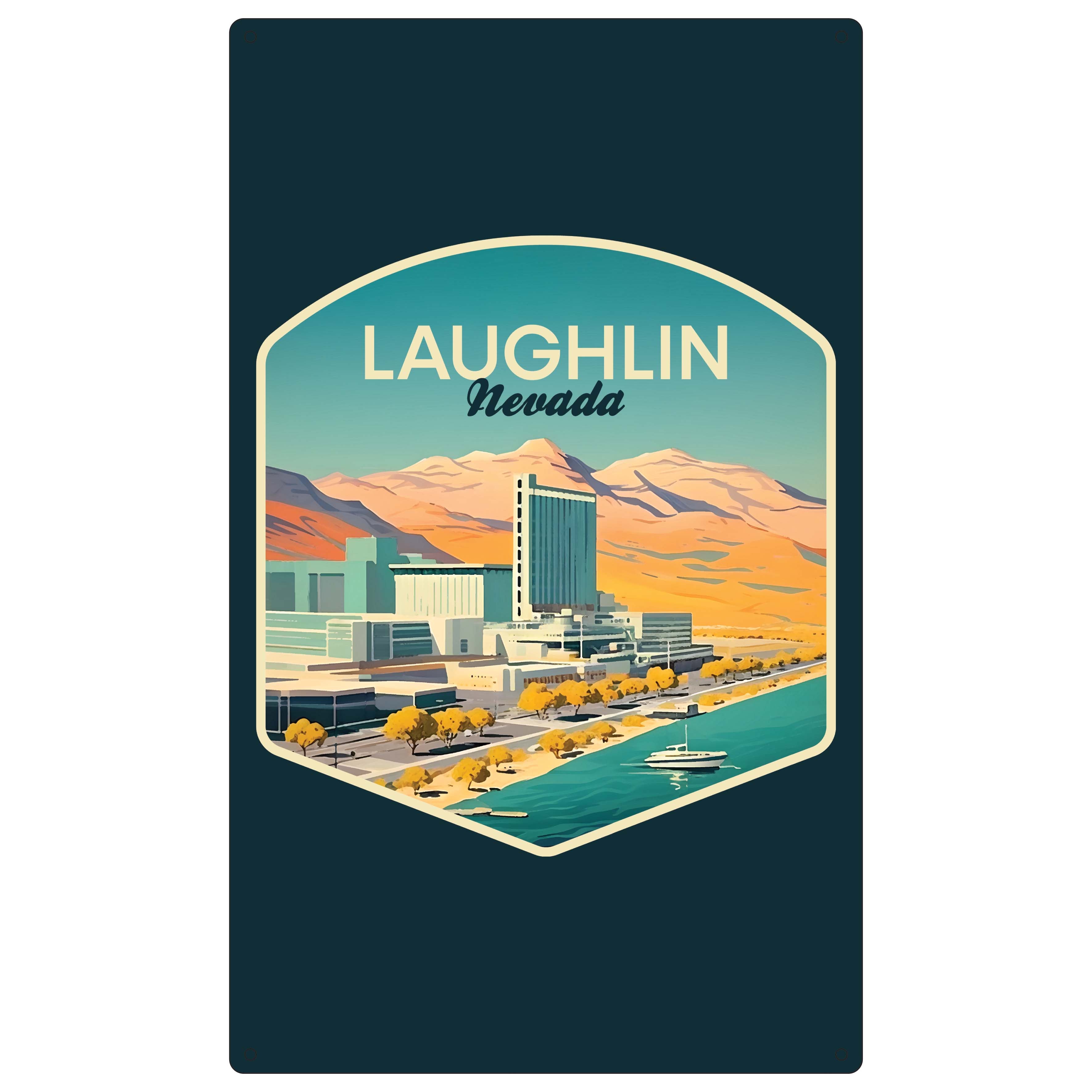 Laughlin Nevada Design A Souvenir Metal Sign 9 x 15 – R & R INC.