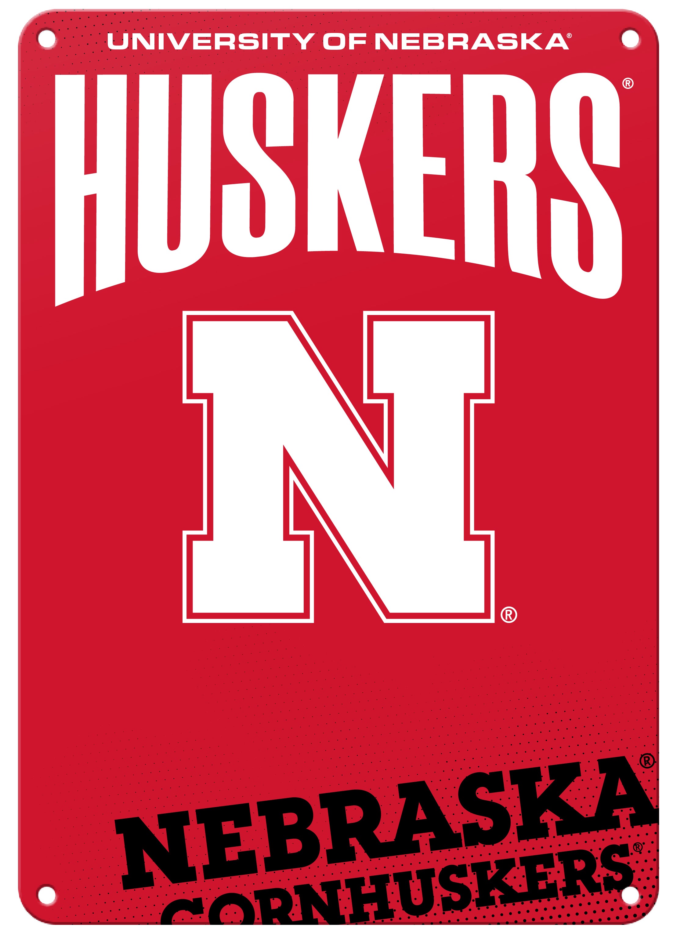 Nebraska Cornhuskers 7"x10" College Wall Decor Metal Sign – Officially ...