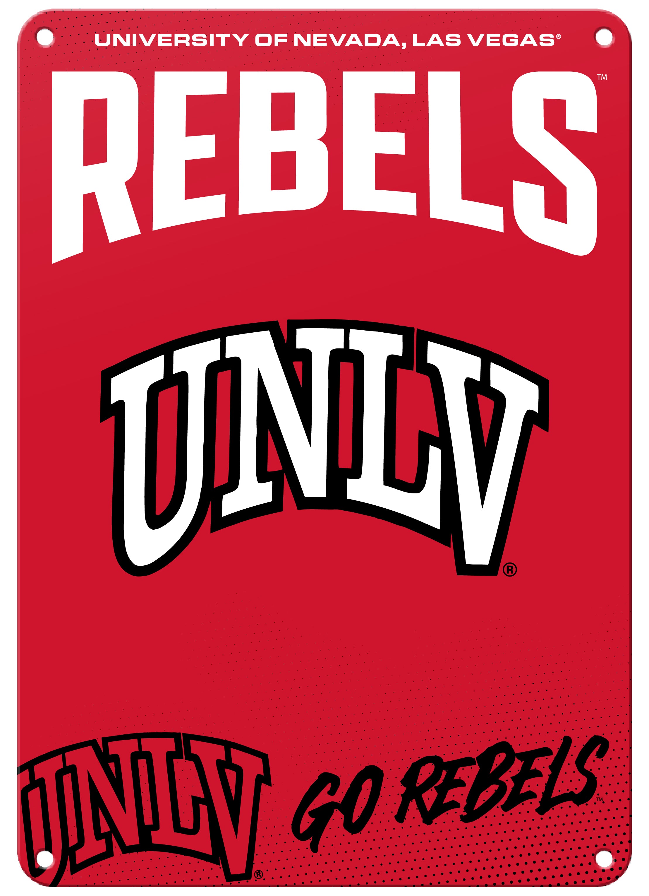 UNLV Rebels 7"x10" College Wall Decor Metal Sign – Officially Licensed ...