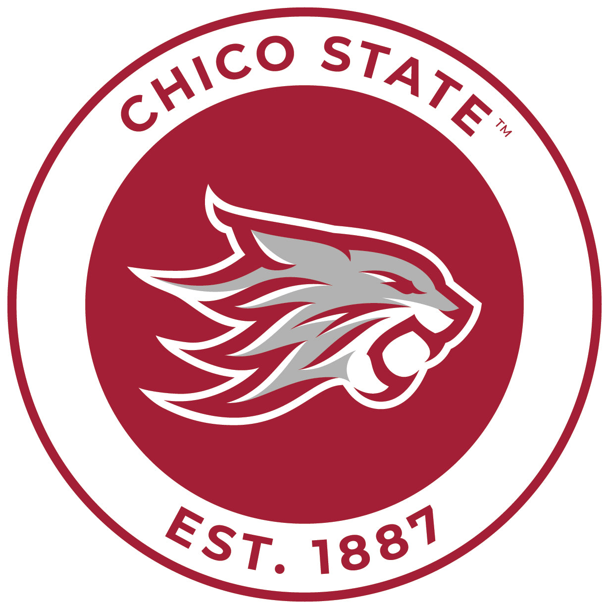California State University, Chico Round Vinyl Decal Sticker Officially ...