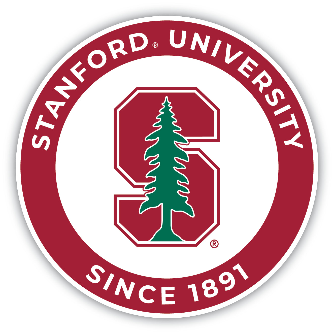 Stanford University Round Vinyl Decal Sticker Officially Licensed ...