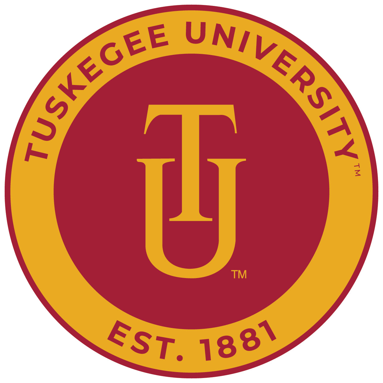 Tuskegee University Round Vinyl Decal Sticker Officially Licensed ...