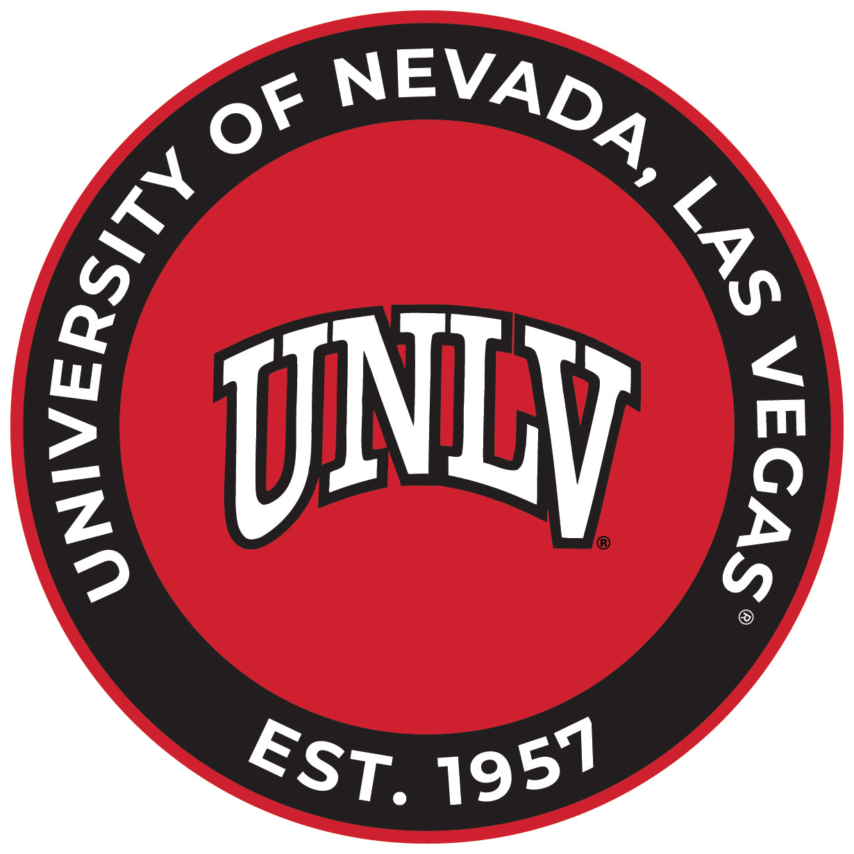 UNLV Rebels Round Vinyl Decal Sticker Officially Licensed Collegiate ...