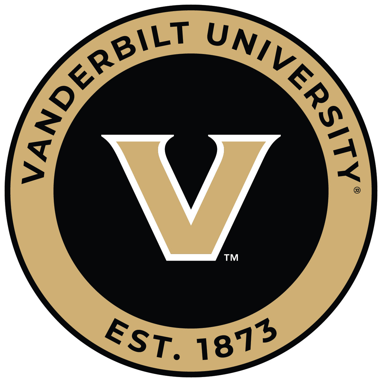 Vanderbilt University Round Vinyl Decal Sticker Officially Licensed ...