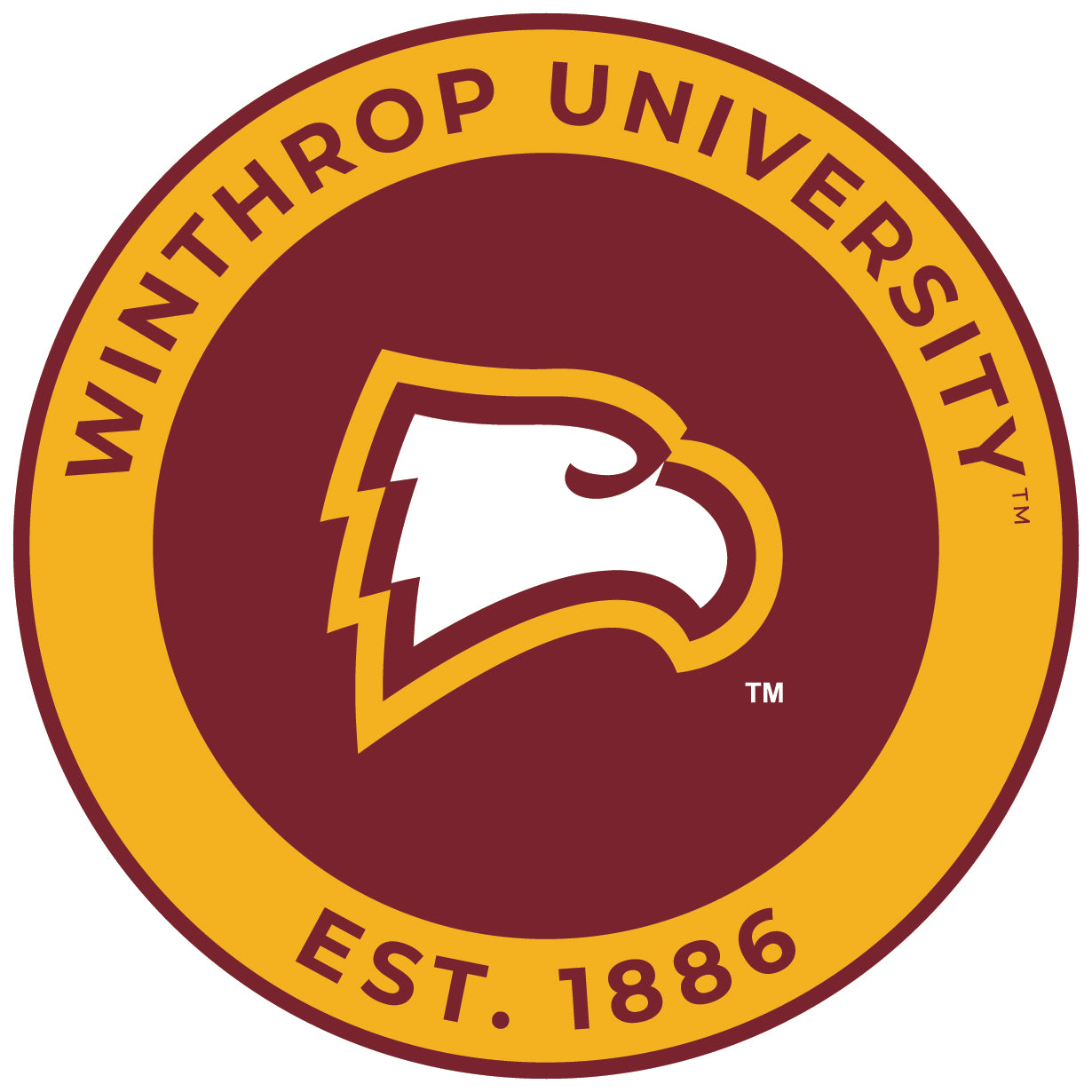 Winthrop University Round Vinyl Decal Sticker Officially Licensed ...