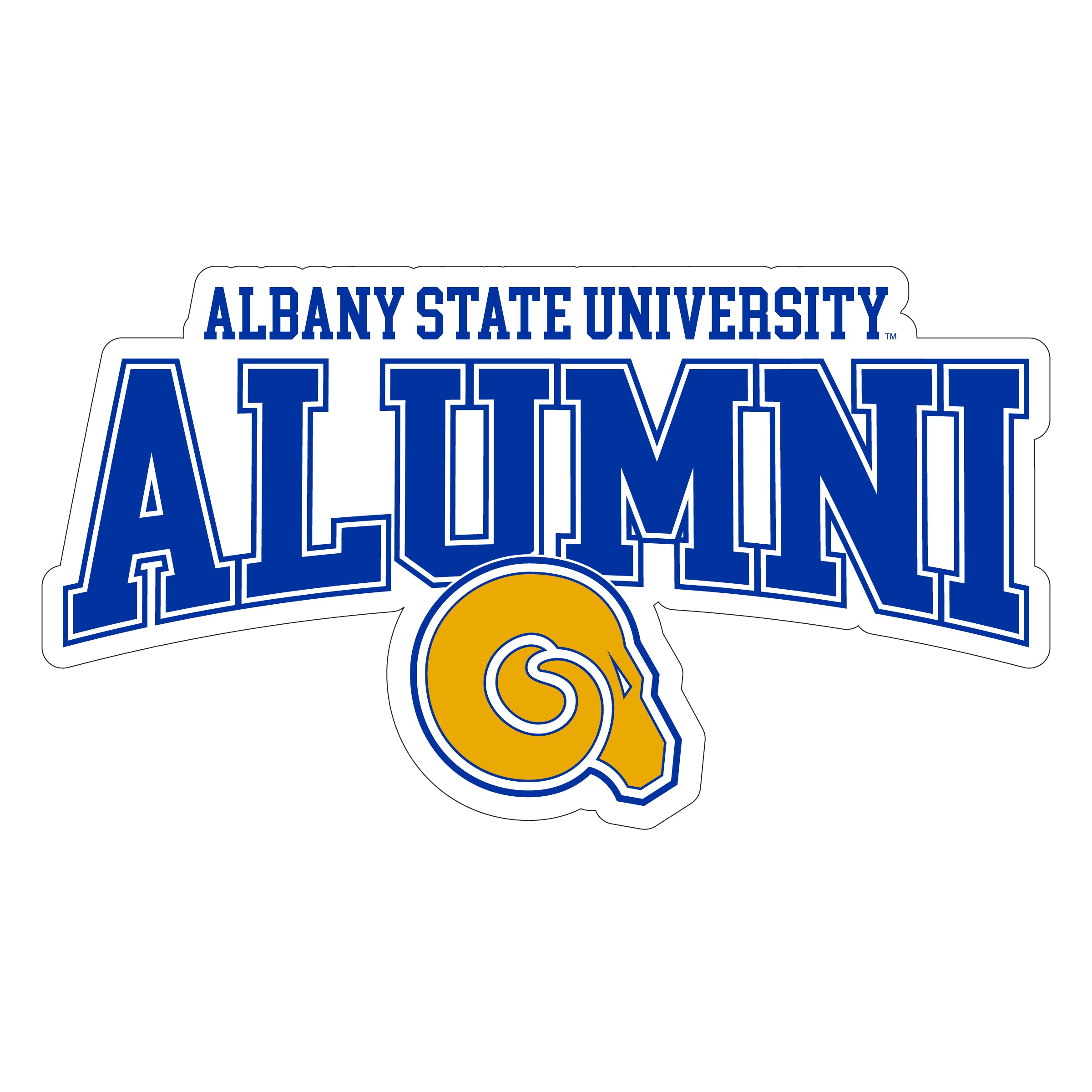 Albany State University Laser Cut Alumni Vinyl Sticker/Magnet ...