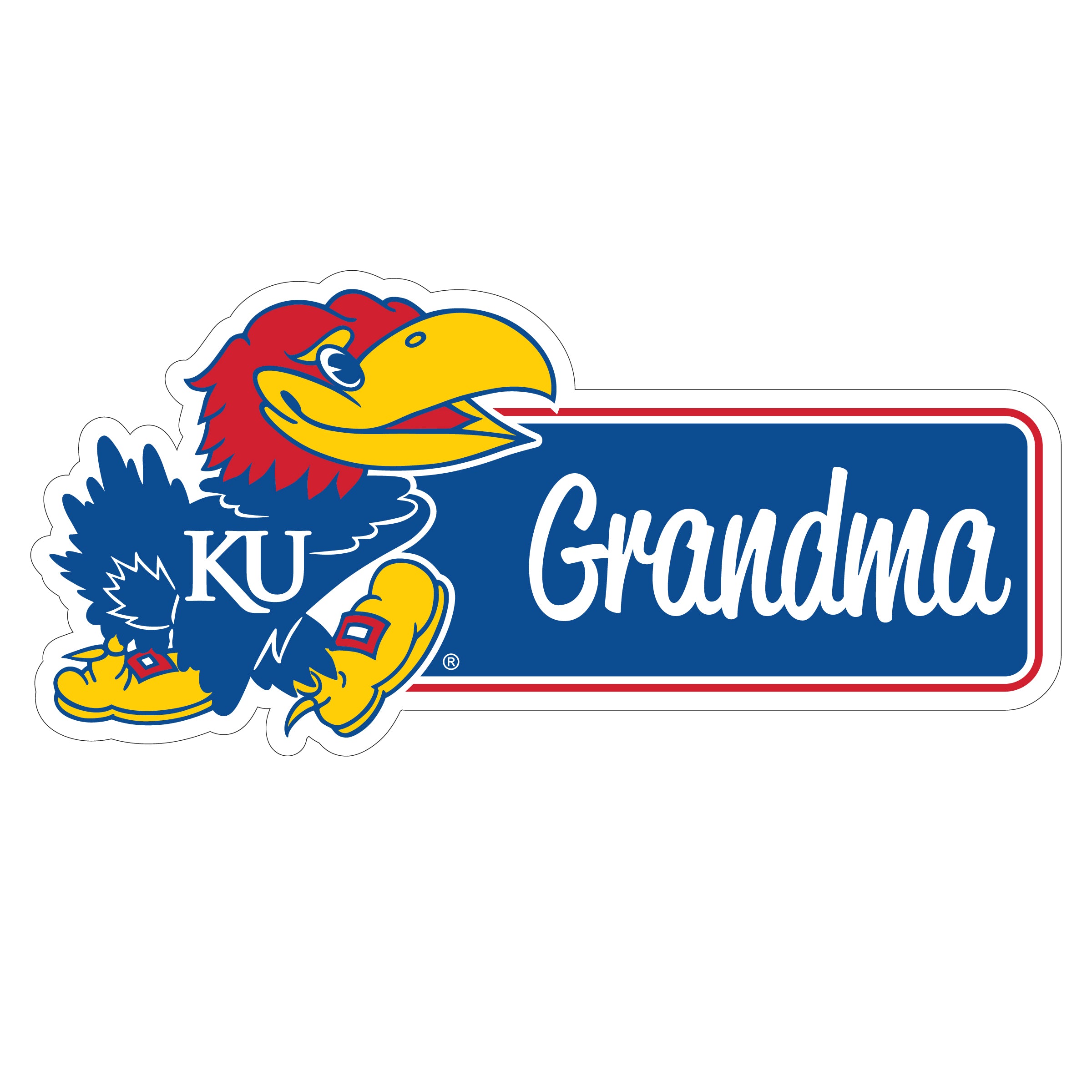 Kansas Jayhawks Proud Die Cut Decal Officially Licensed Collegiate ...