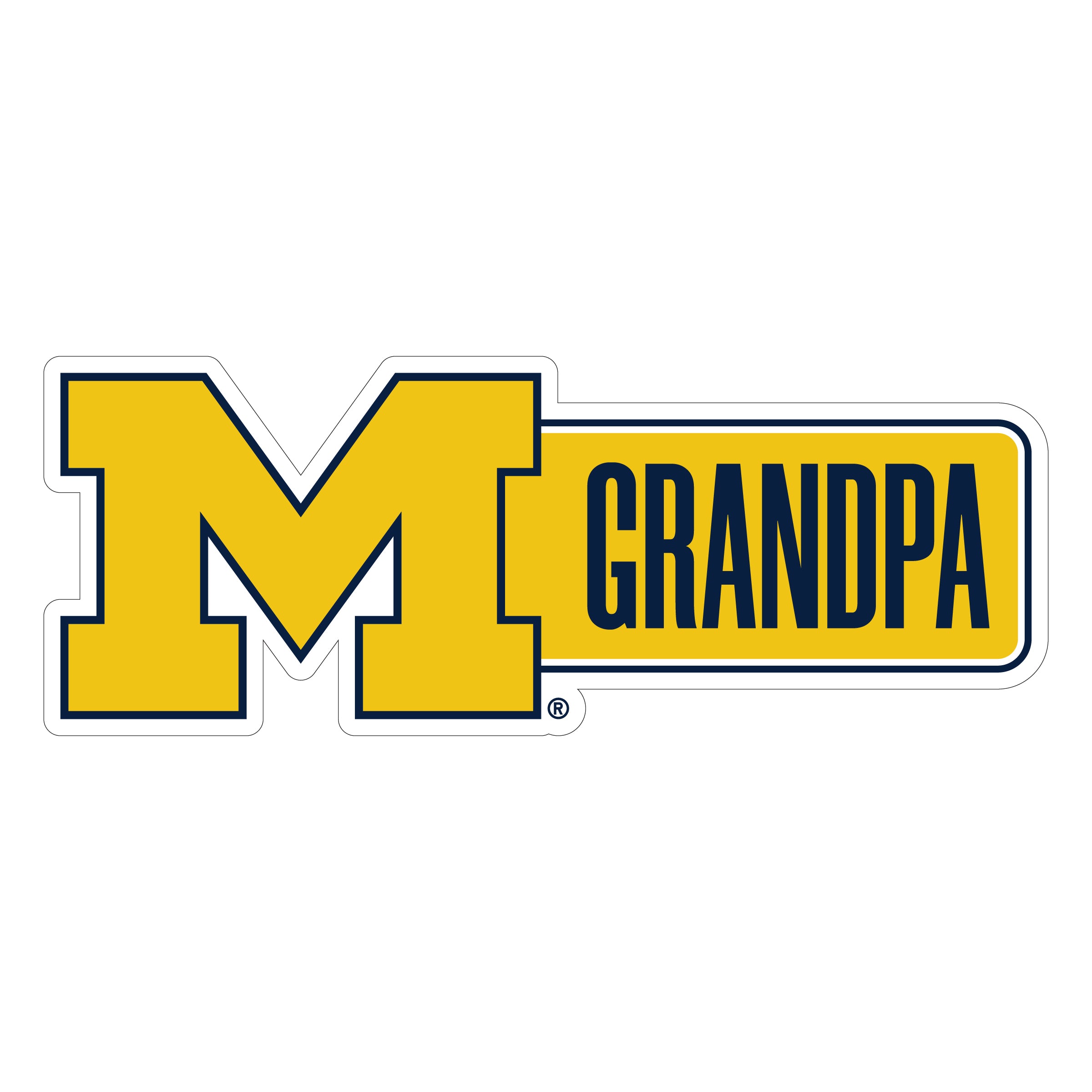 Michigan Wolverines Proud Die Cut Decal Officially Licensed Collegiate ...