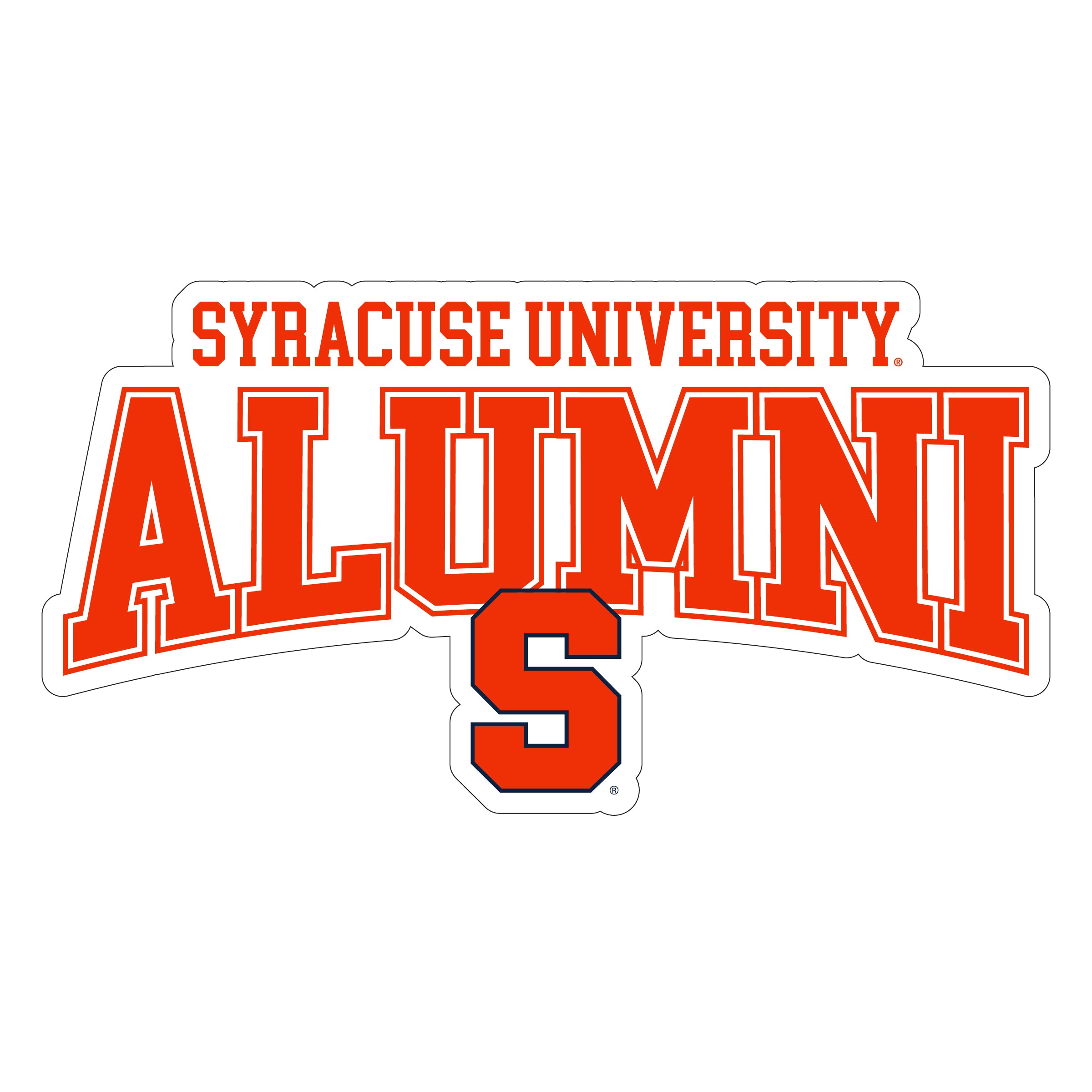 Syracuse Orange Laser Cut Alumni Vinyl Sticker/Magnet - Officially ...