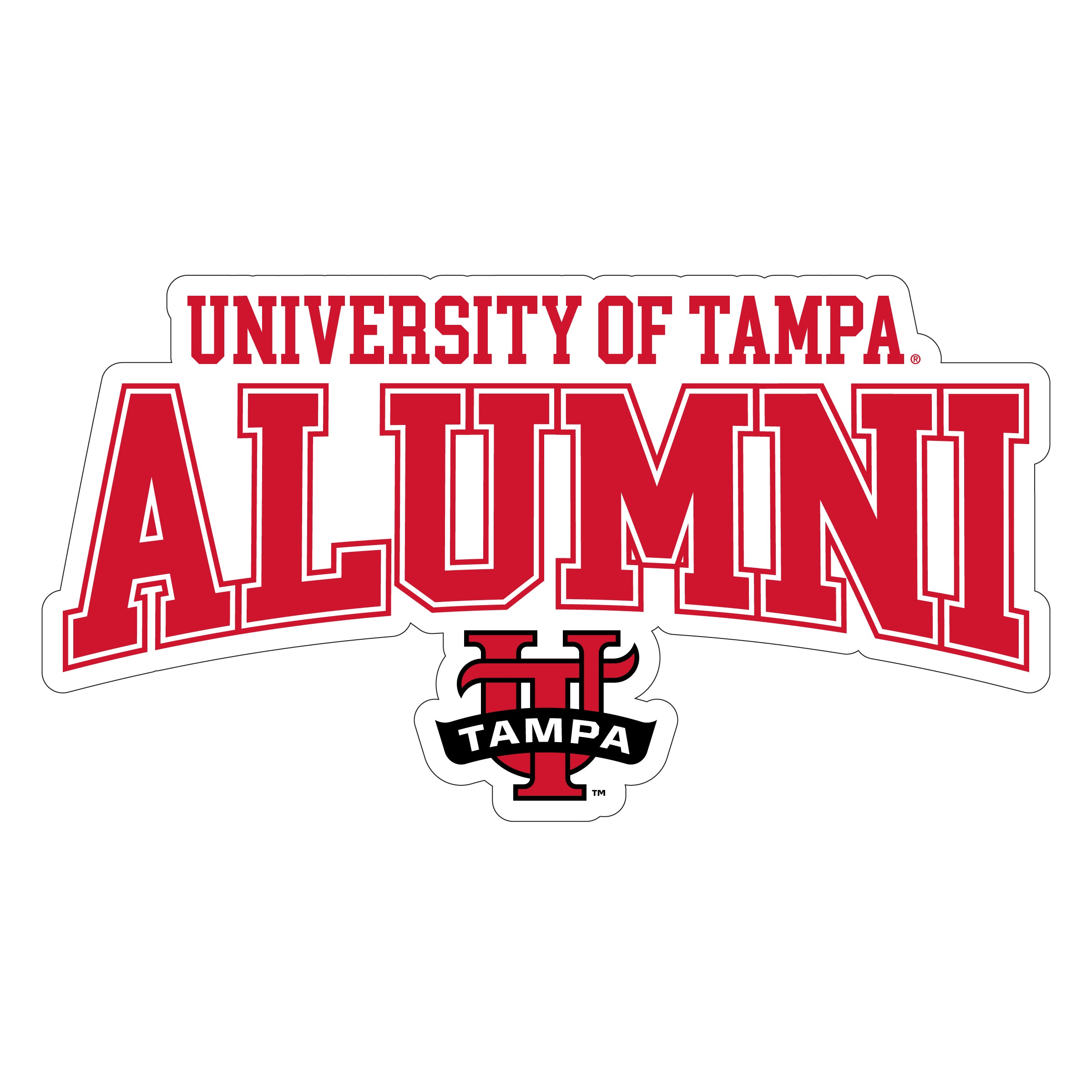 University of Tampa Spartans Laser Cut Alumni Vinyl Sticker/Magnet ...