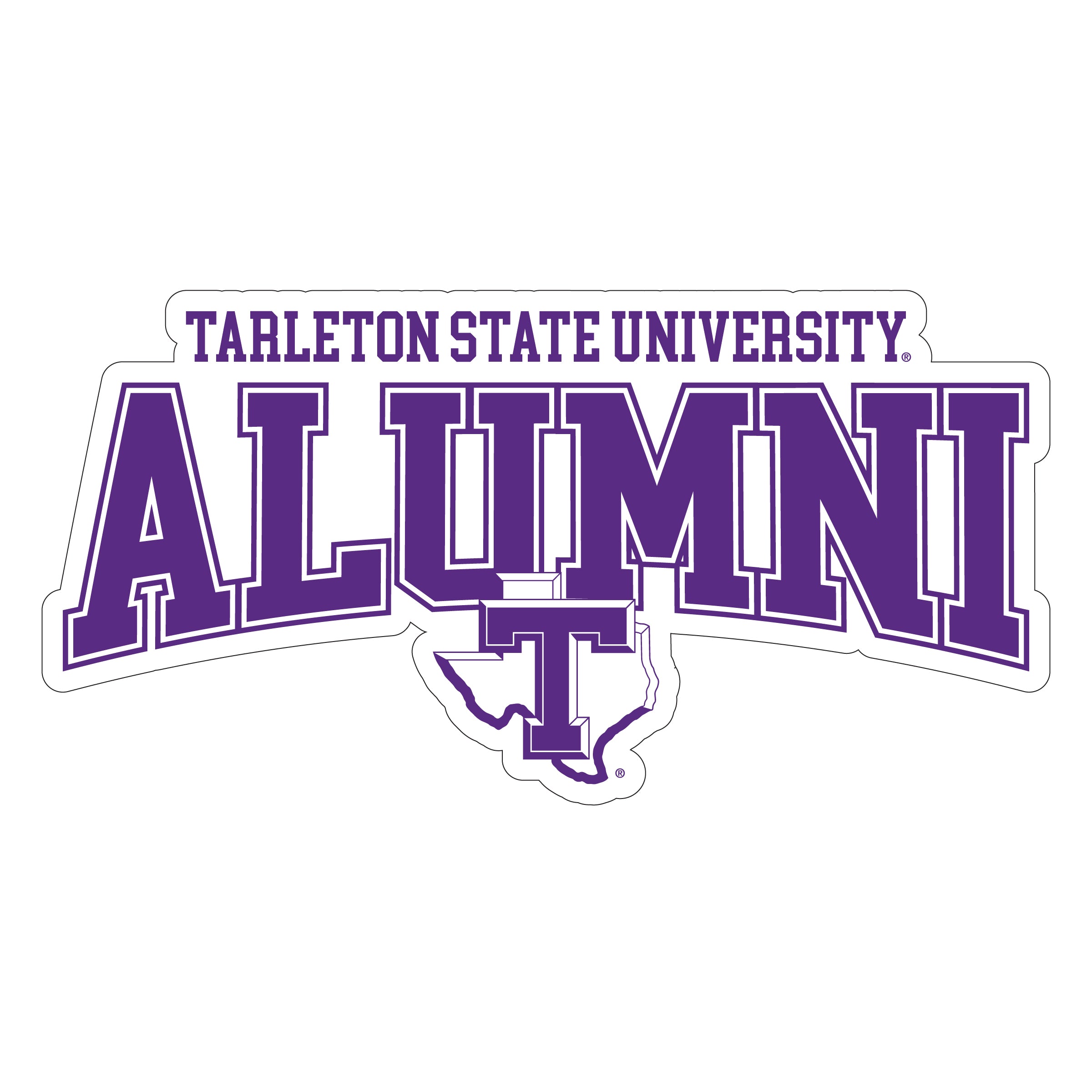 Tarleton State University Laser Cut Alumni Vinyl Sticker/Magnet ...