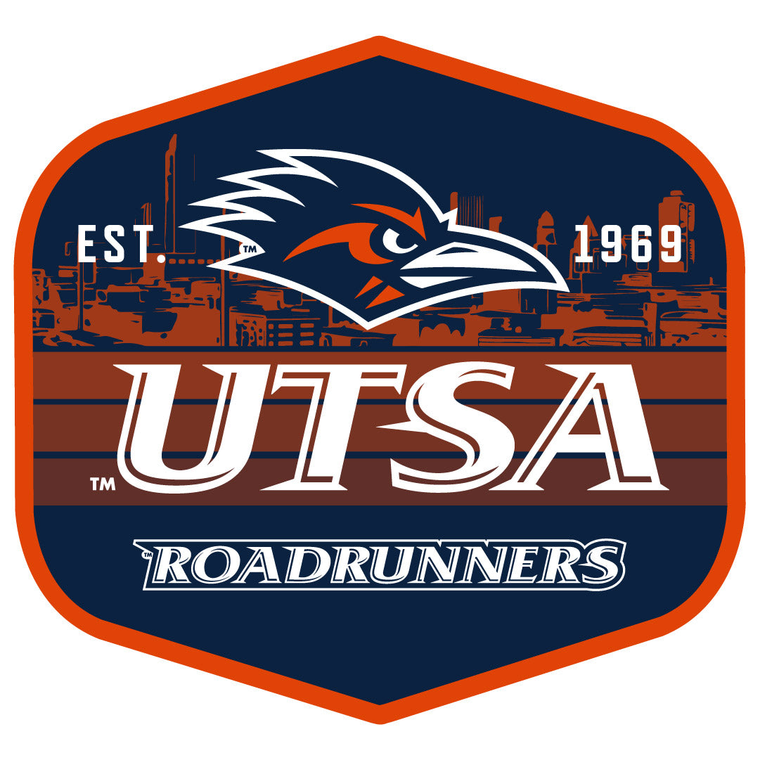 UTSA Roadrunners Scenic Background Vinyl Sticker/Magnet - Officially L ...