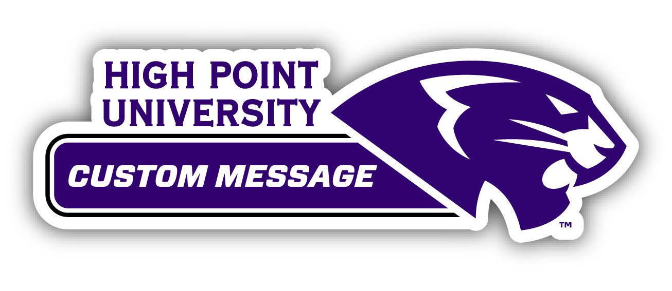 High Point University 4-Inch Wide Customizable Vinyl Decal Sticker Off ...