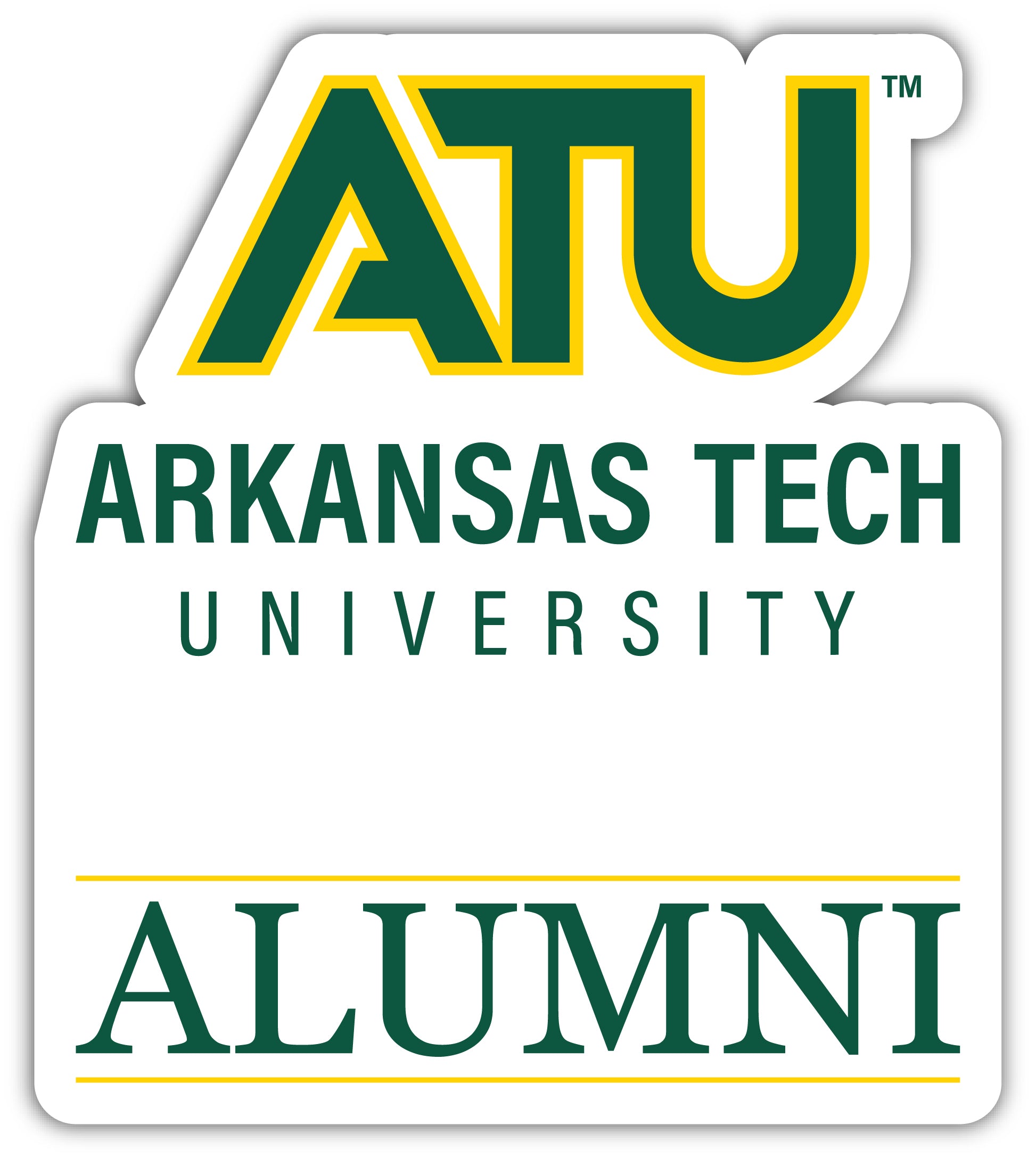 Arkansas Tech University 4-Inch Laser Cut Alumni Vinyl Decal Sticker O ...