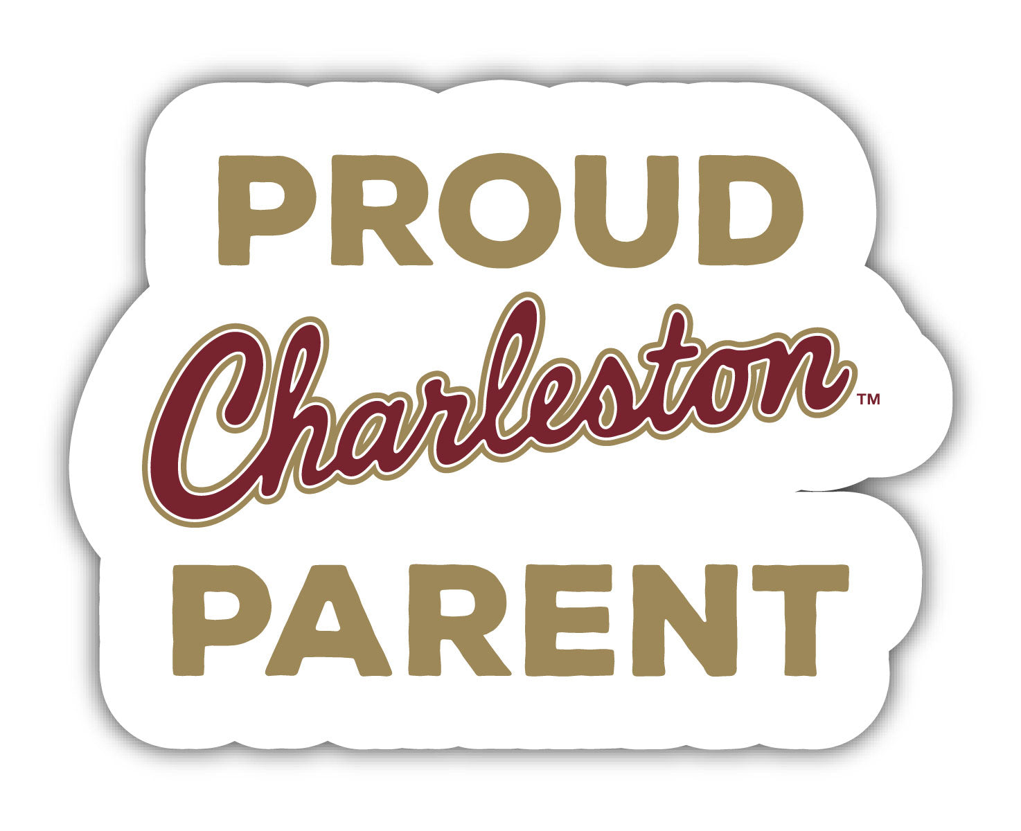 College of Charleston 4-Inch Laser Cut Proud Parent Decal Sticker ...