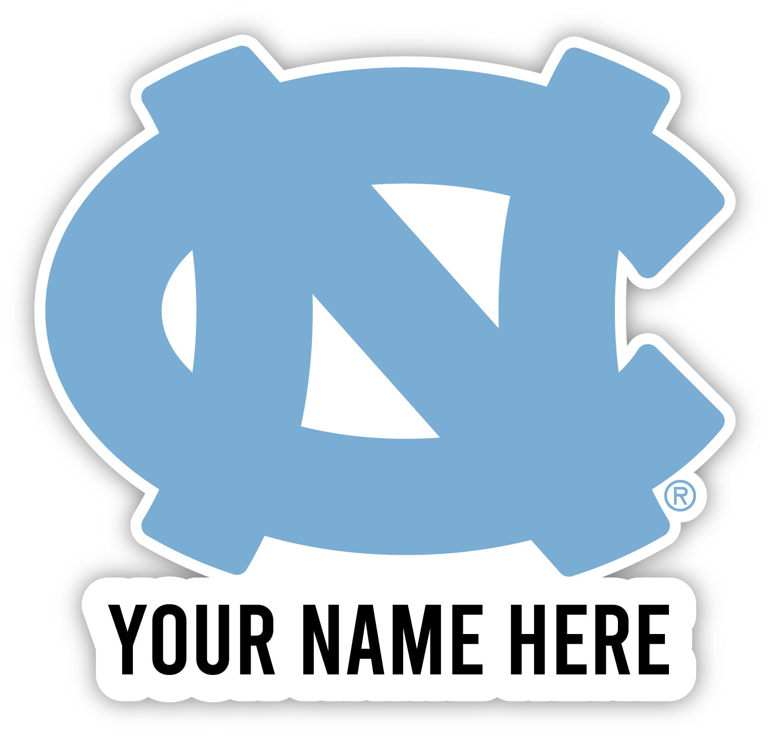 UNC Tar Heels Customizable Round Magnet Officially Licensed Collegiate ...