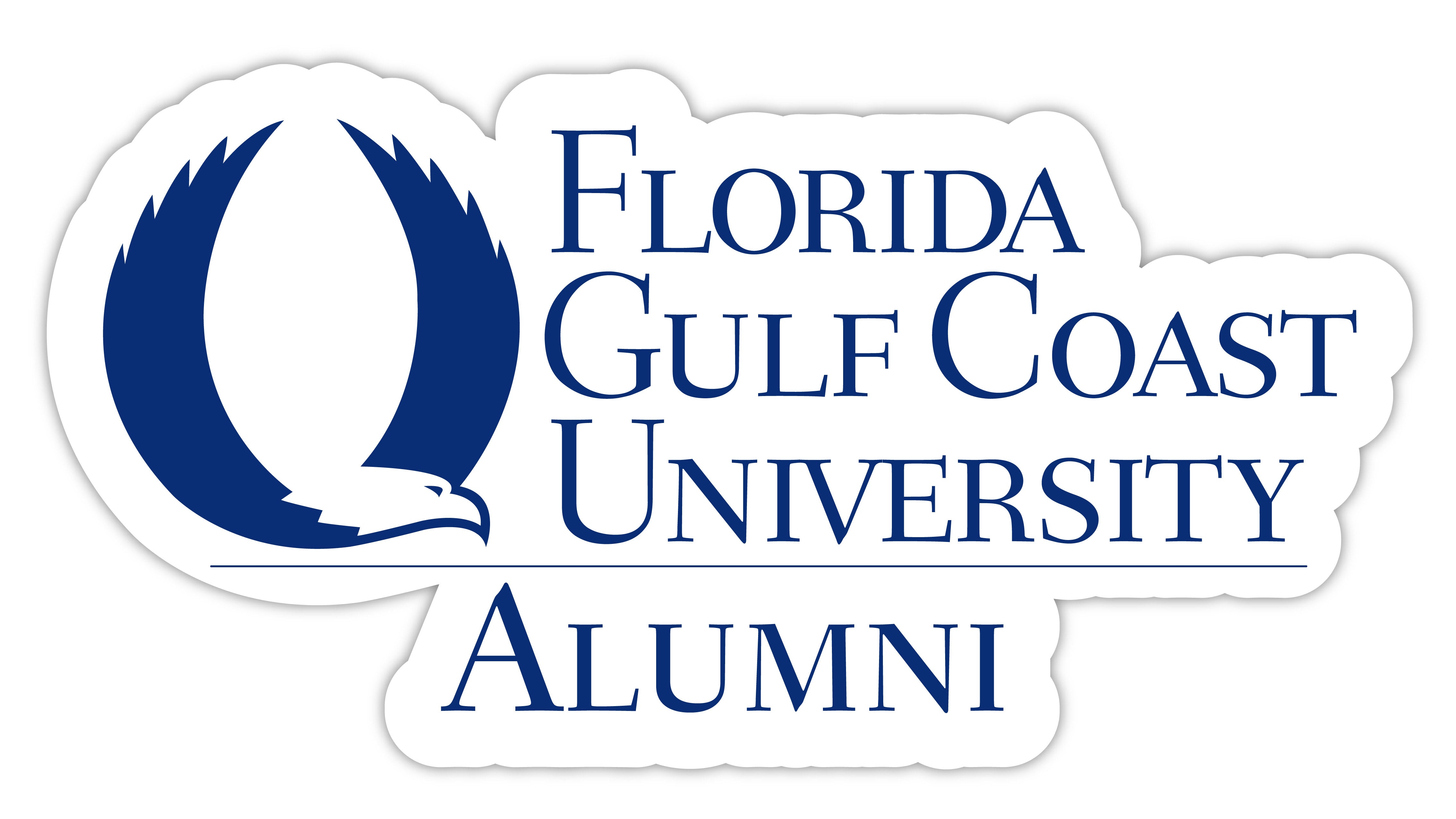 Florida Gulf Coast Eagles 4-Inch Alumni NCAA Vinyl Sticker - Durable S ...